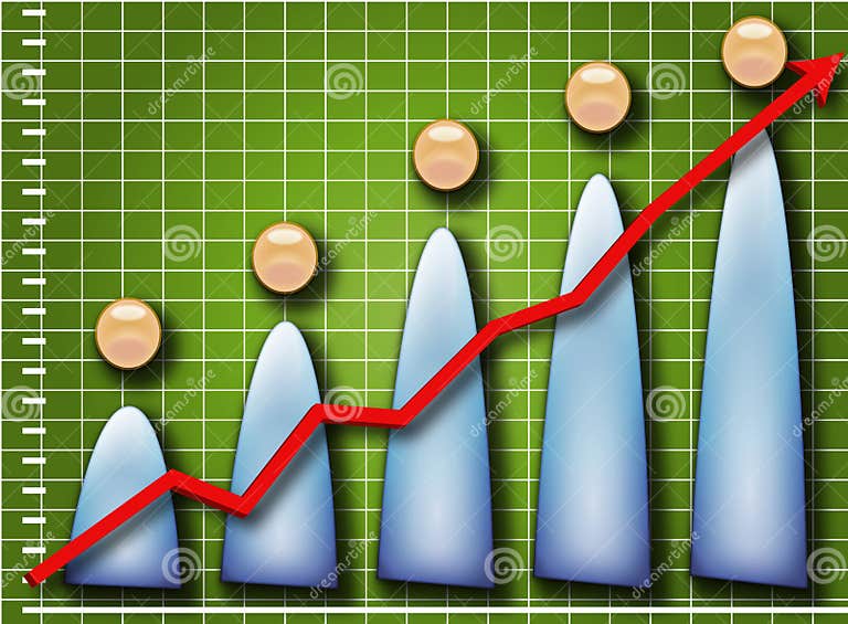 Chart people up stock illustration. Illustration of graphics - 96072