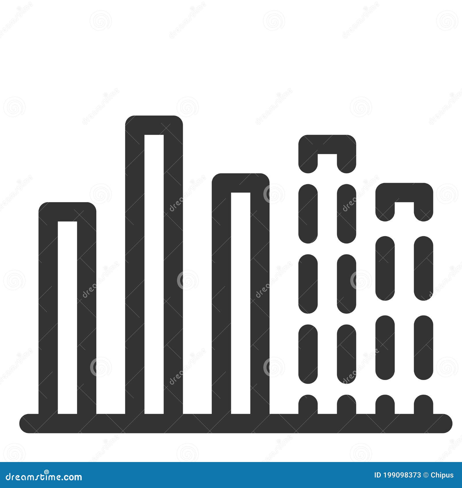Chart with Prediction Icon. Financial Trends, Prediction Stock Vector ...