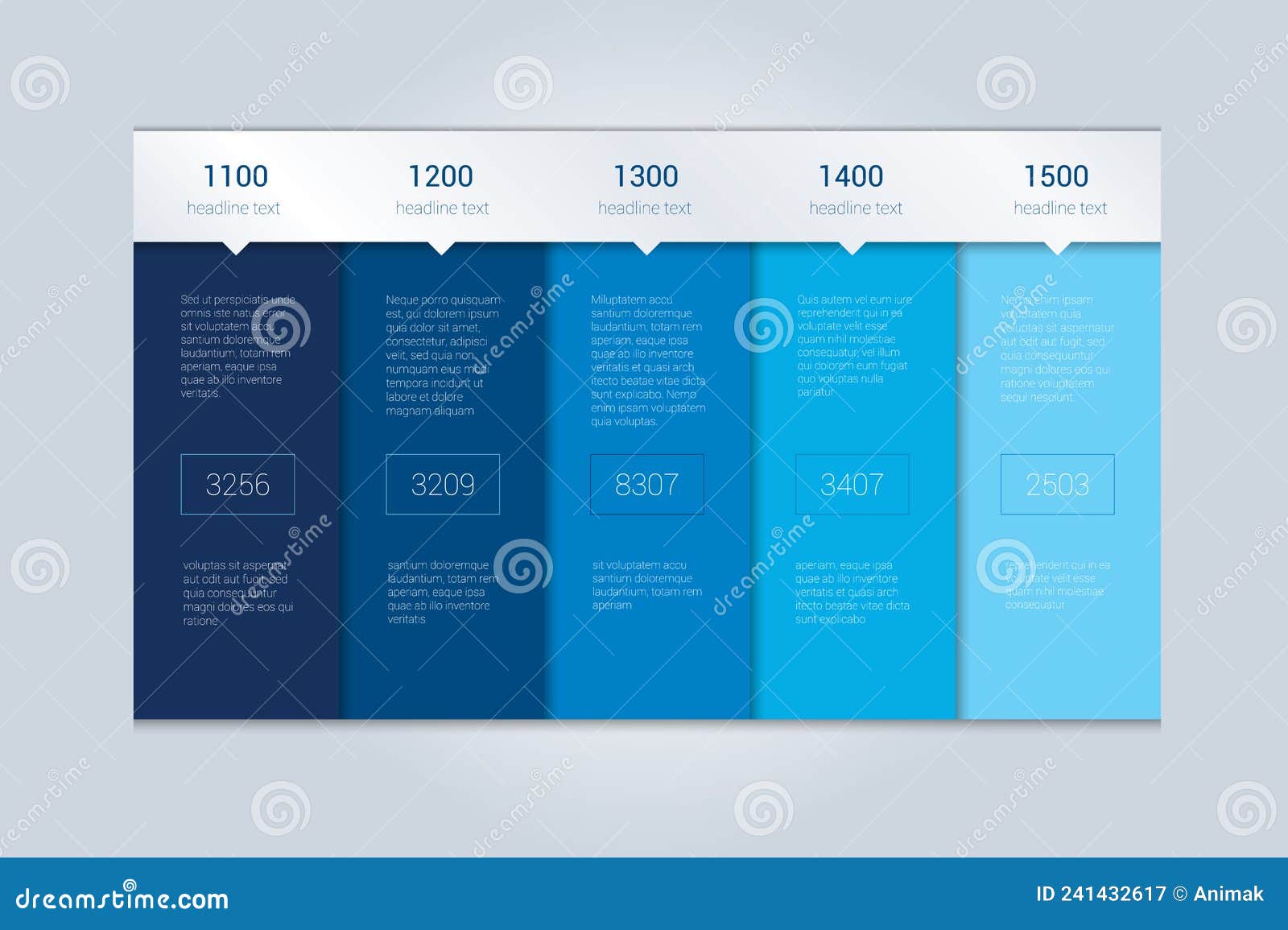 Chart, Price Table, Template, Banner. Infographics Element. Vector ...