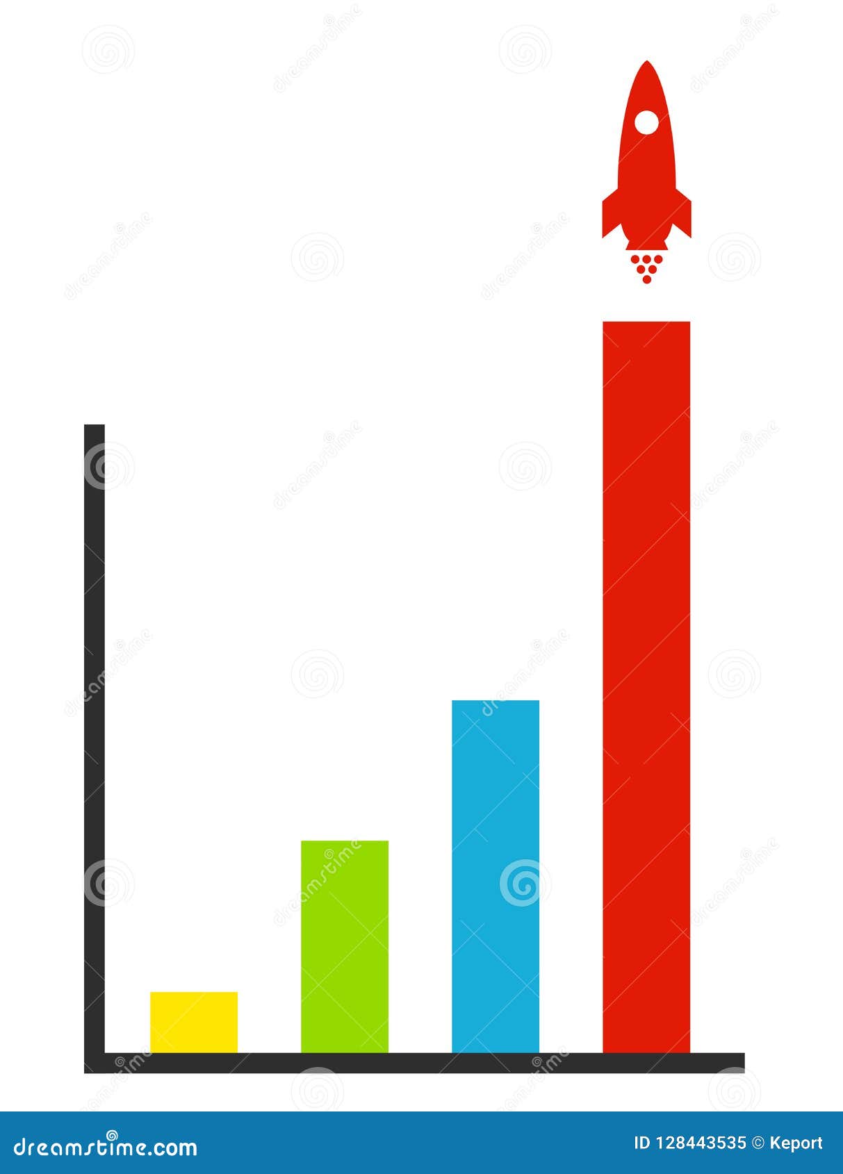 Chart showing success stock illustration. Illustration of line - 128443535