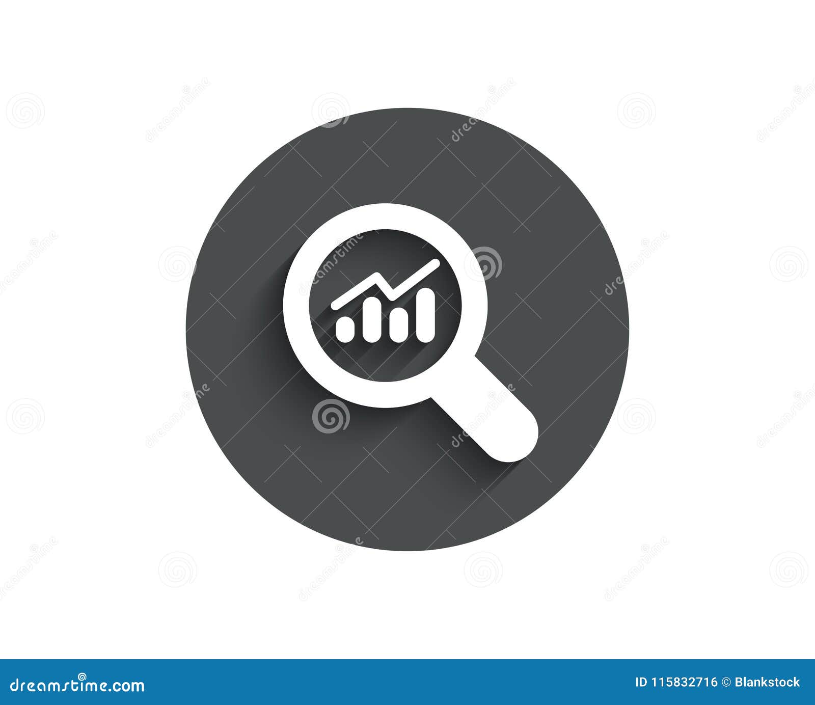 Chart Simple Icon. Report Graph Sign in Magnifier. Stock Vector ... Chart Simple Icon. Report Graph Sign in Magnifier. Stock Vector ...