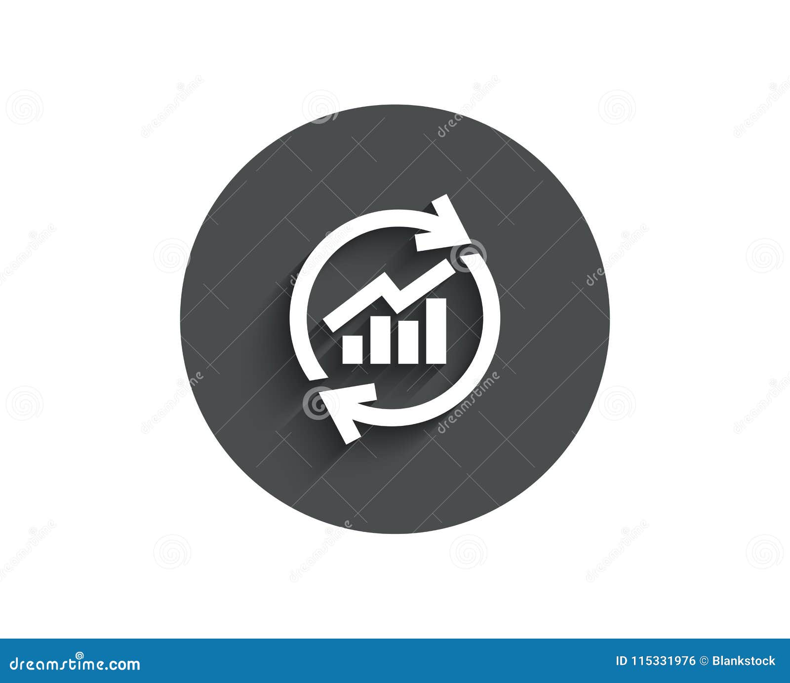 Chart Simple Icon. Update Report Graph Sign. Stock Vector ... Chart Simple Icon. Update Report Graph Sign. Stock Vector ...