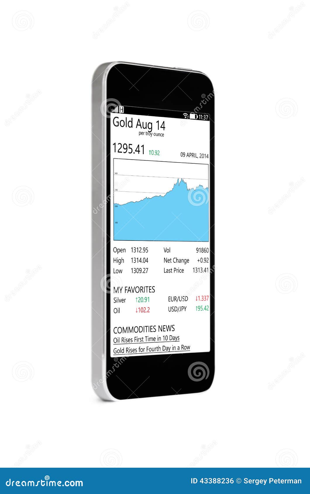 Chart on smartphone stock photo. Image of isolated, button - 43388236