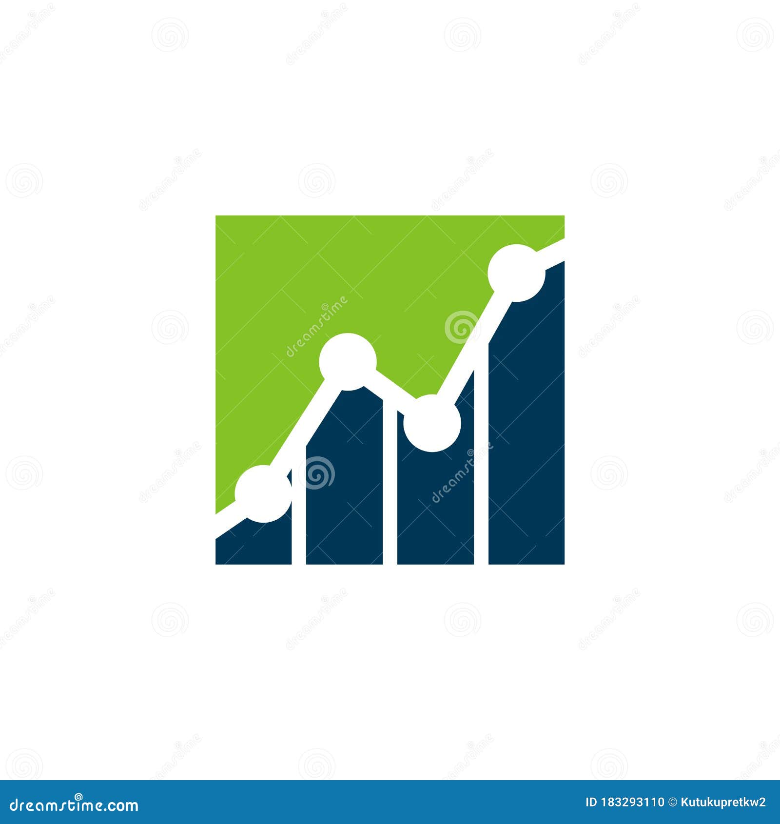 Chart Statistic Icon Vector Logo Template Illustration Design. Vector ...