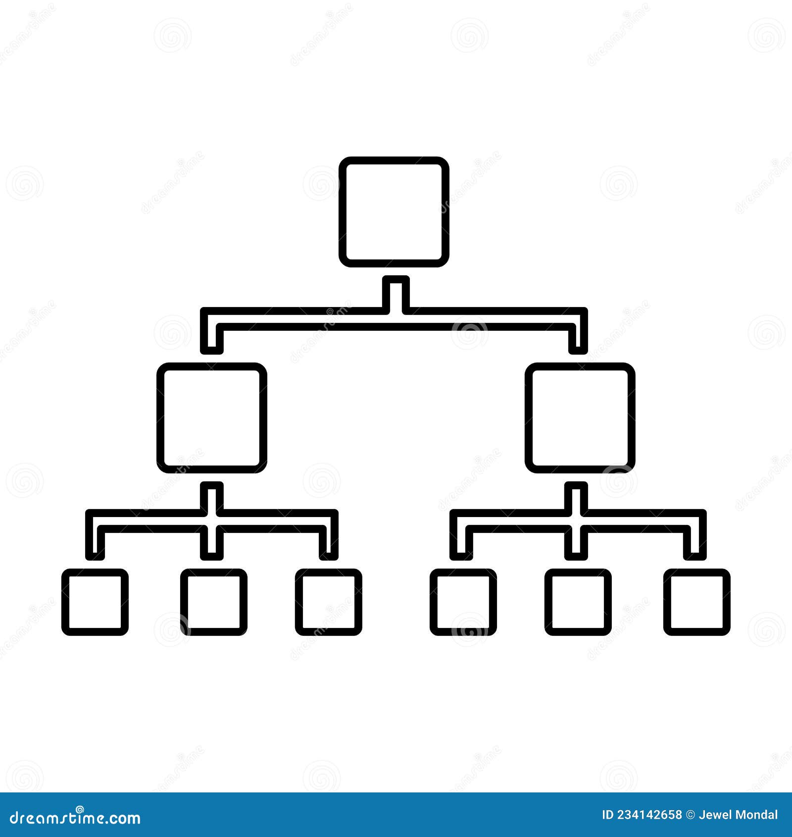 Chart, Structure, Graph, Report Outline Icon. Line Vector Design Stock ...