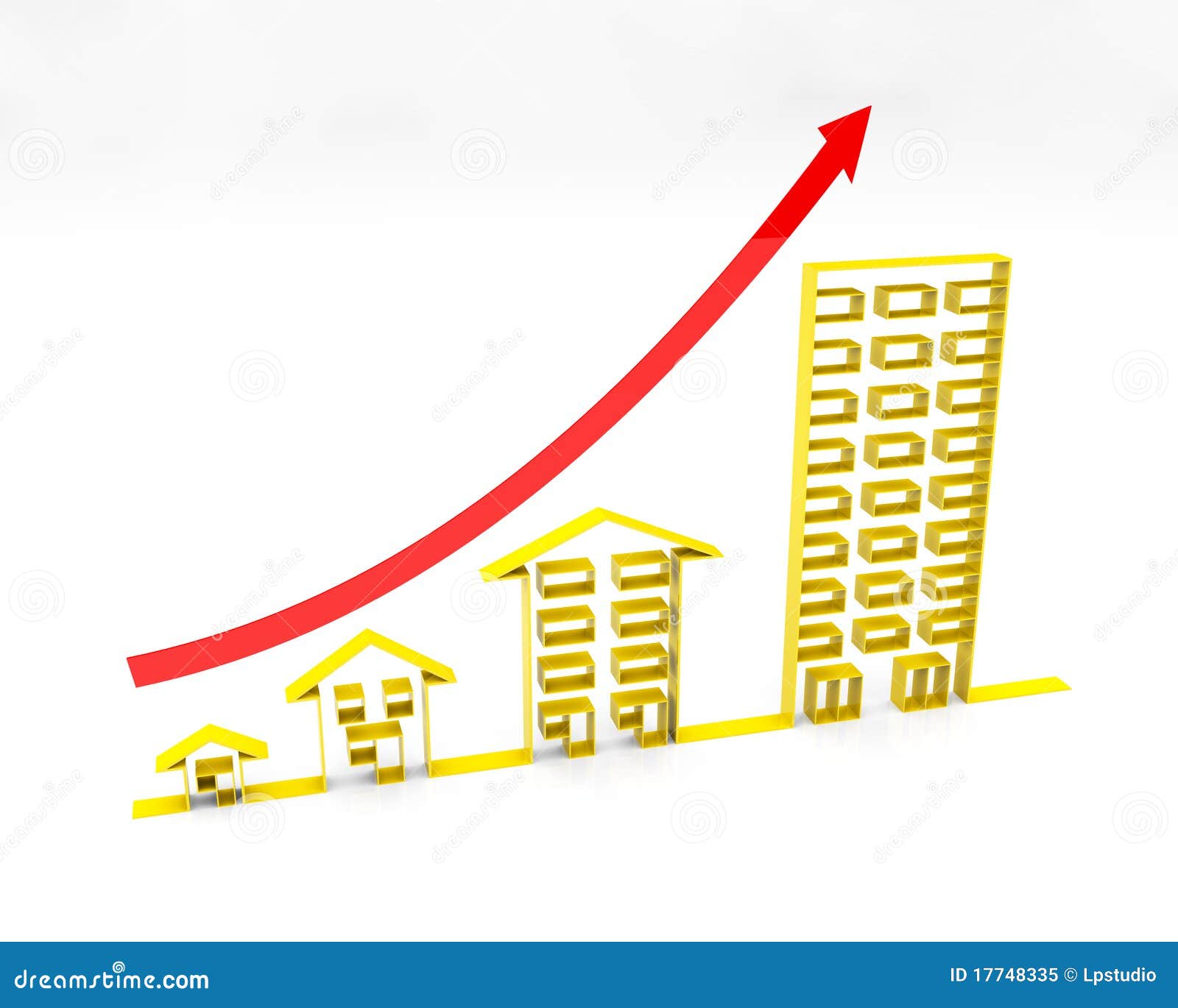 Chart success stock illustration. Illustration of yellow - 17748335