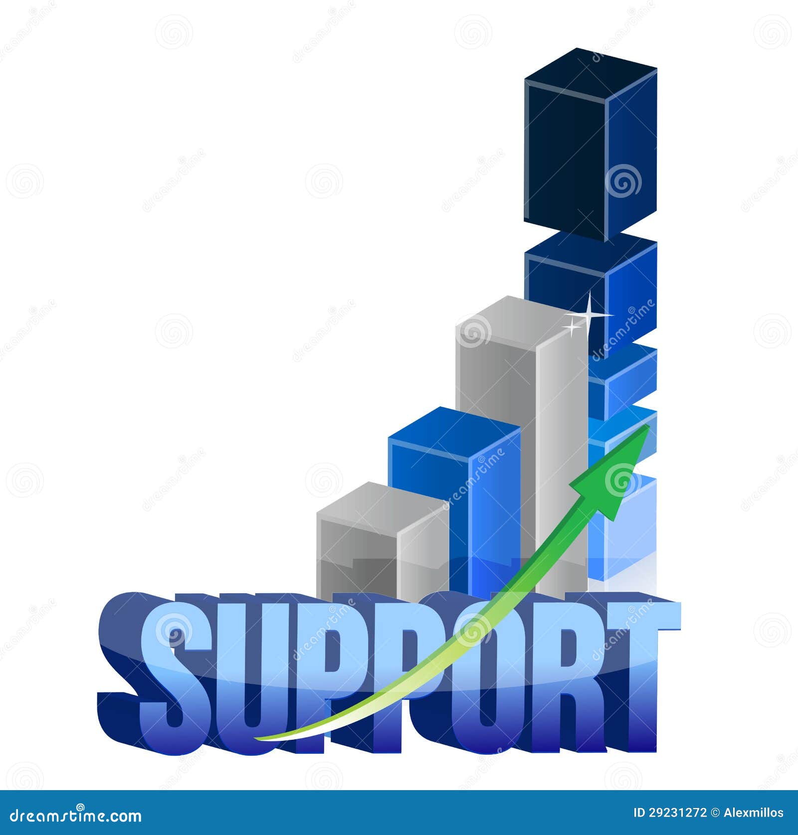 Chart support graph stock illustration. Illustration of goal - 29231272
