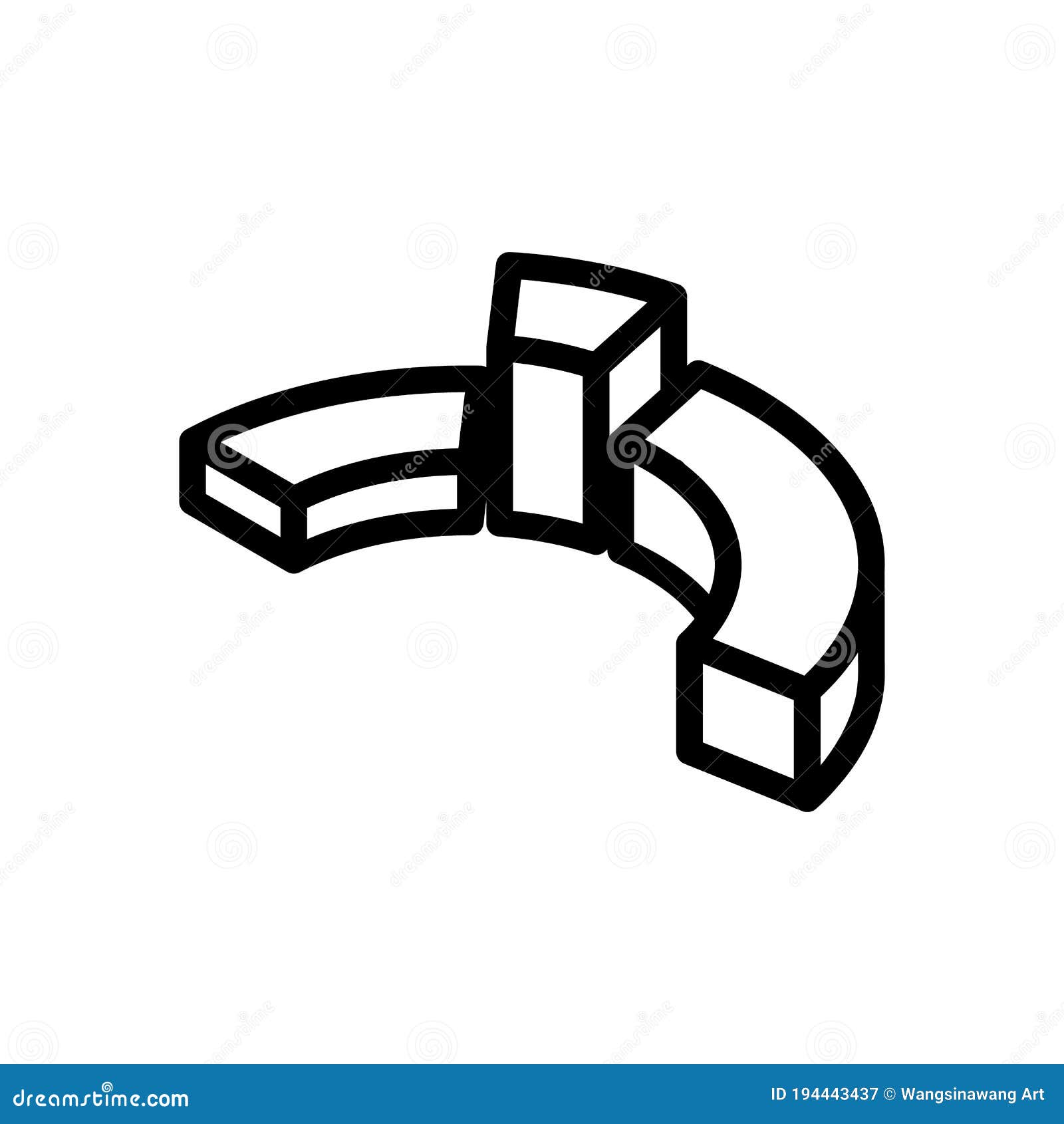 Chart Symbol Line Icon, Vector Illustration Stock Vector - Illustration ...