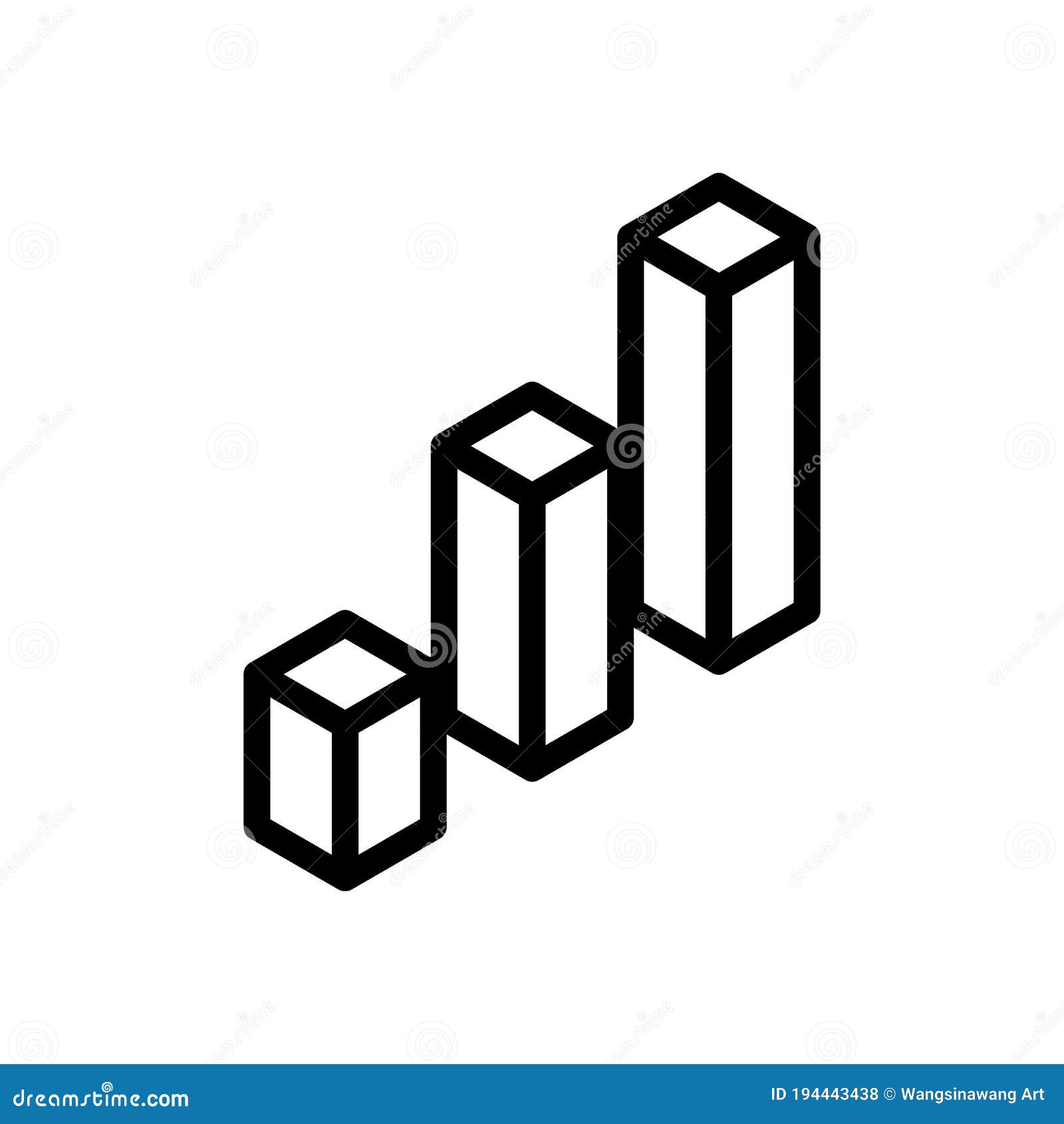 Chart Symbol Line Icon, Vector Illustration Stock Vector - Illustration ...