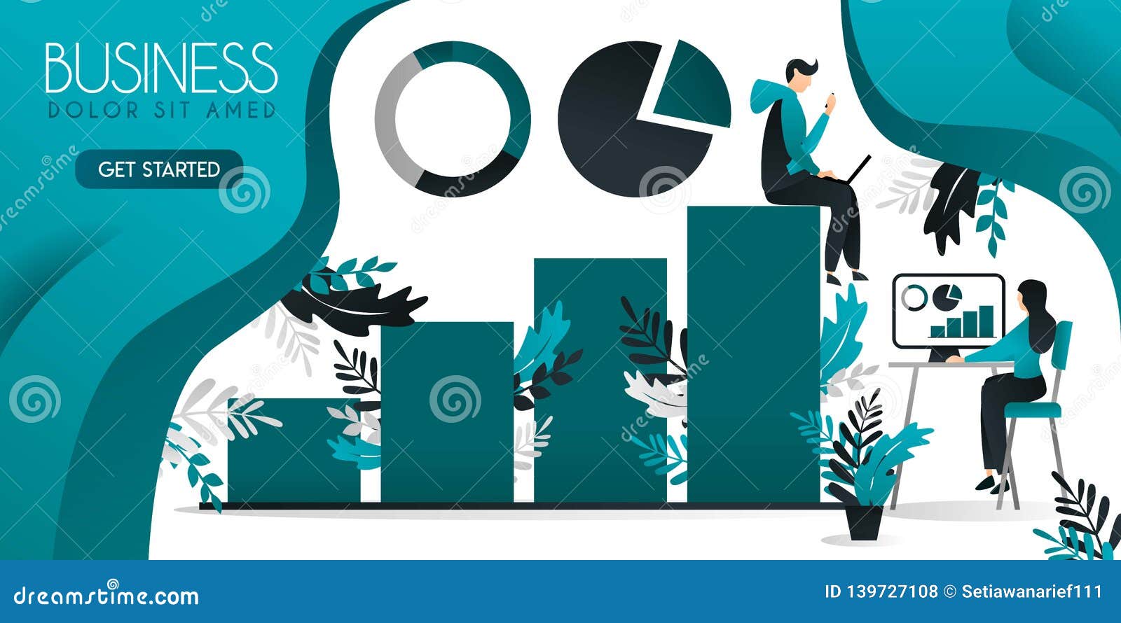 Chart Tables and Statistics. Frame for Writing Stock Vector ...