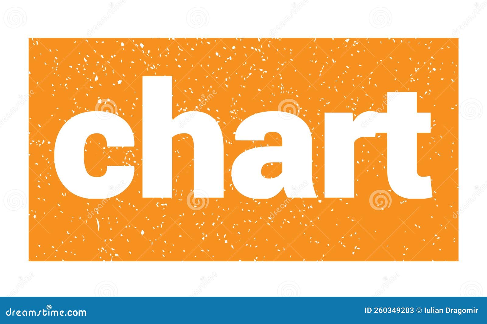 Chart Text Written on Orange Stamp Sign Stock Illustration ...