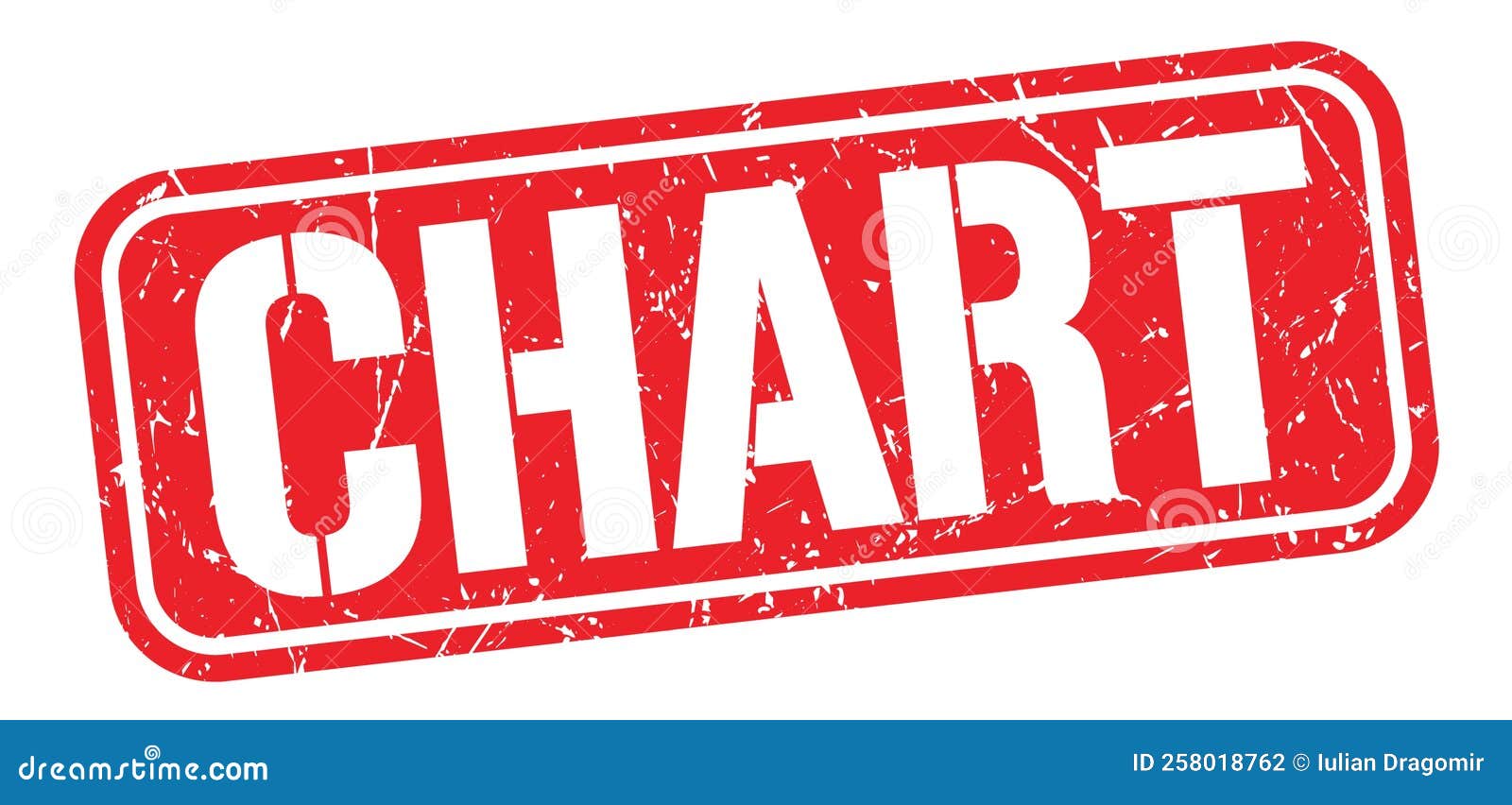 CHART Text Written on Red Stamp Sign Stock Illustration - Illustration ...