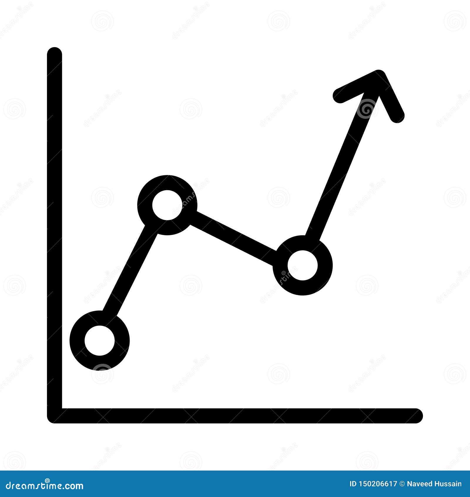 Chart Thin Line Vector Icon Stock Illustration - Illustration of ...