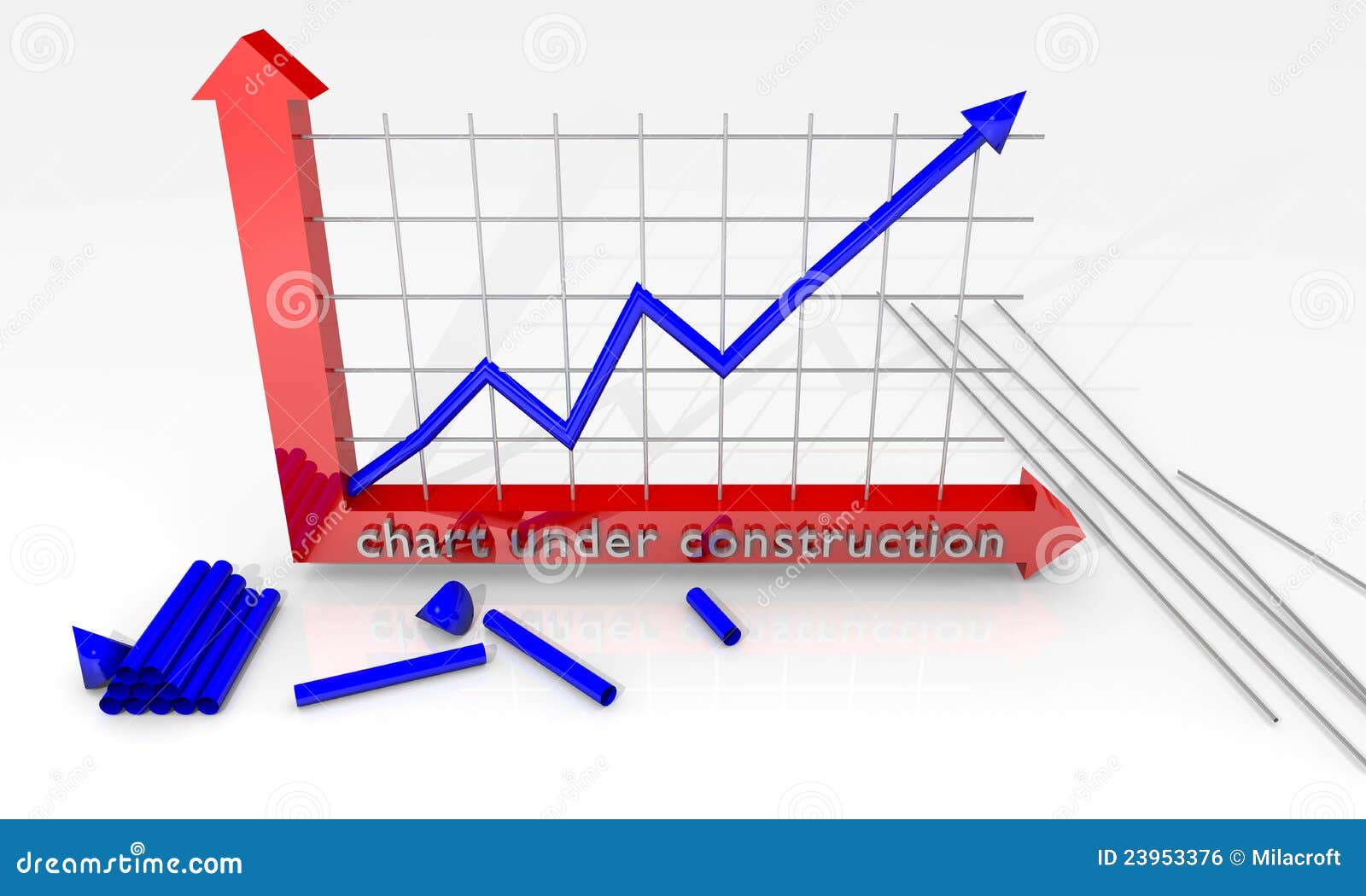 Chart under construction stock illustration. Illustration of design ...