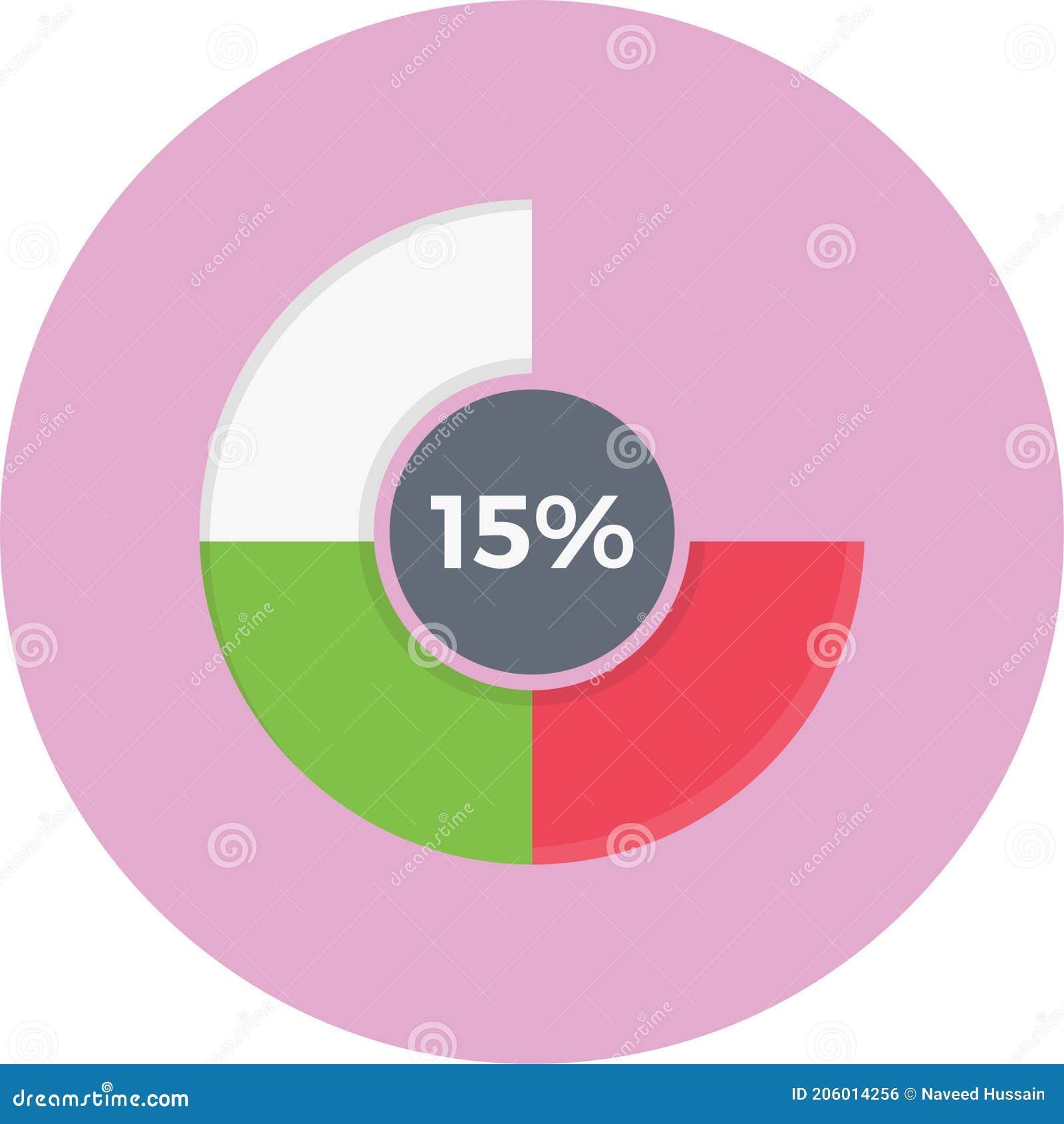 Chart Vector Flat Colour Icon Stock Vector - Illustration of silhouette ...