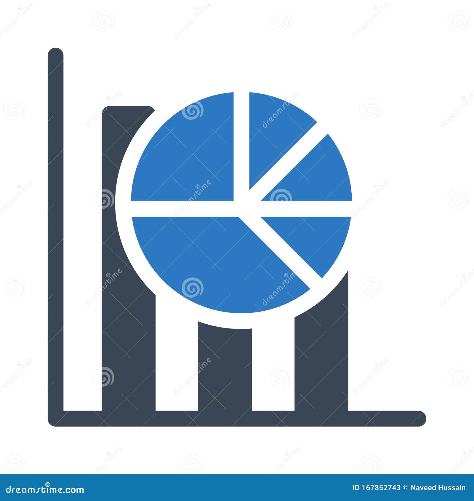 Chart Vector Glyph Color Icon Stock Illustration - Illustration of ...