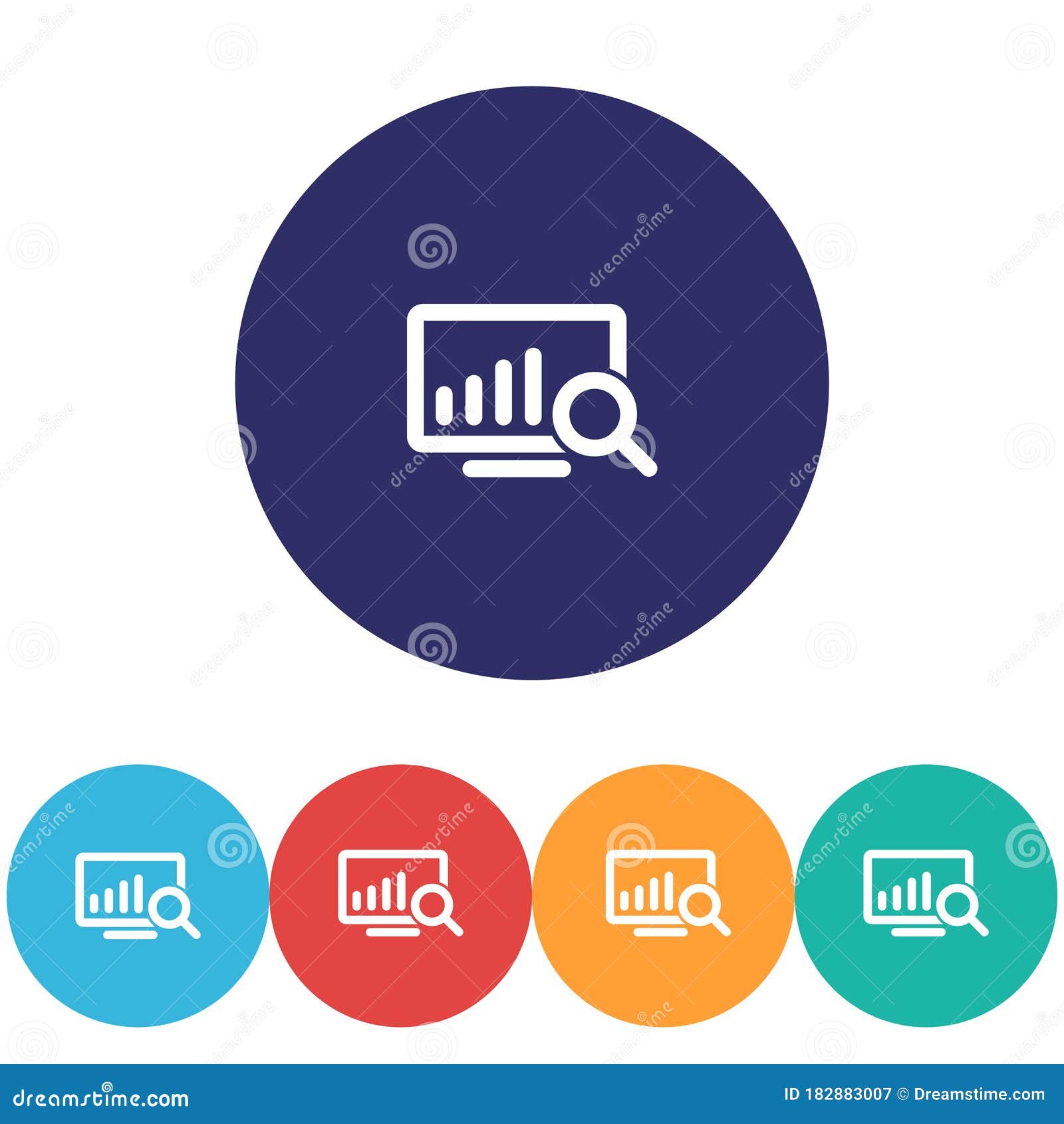 Chart Vector Icon , Lorem Ipsum Flat Design Stock Illustration ...
