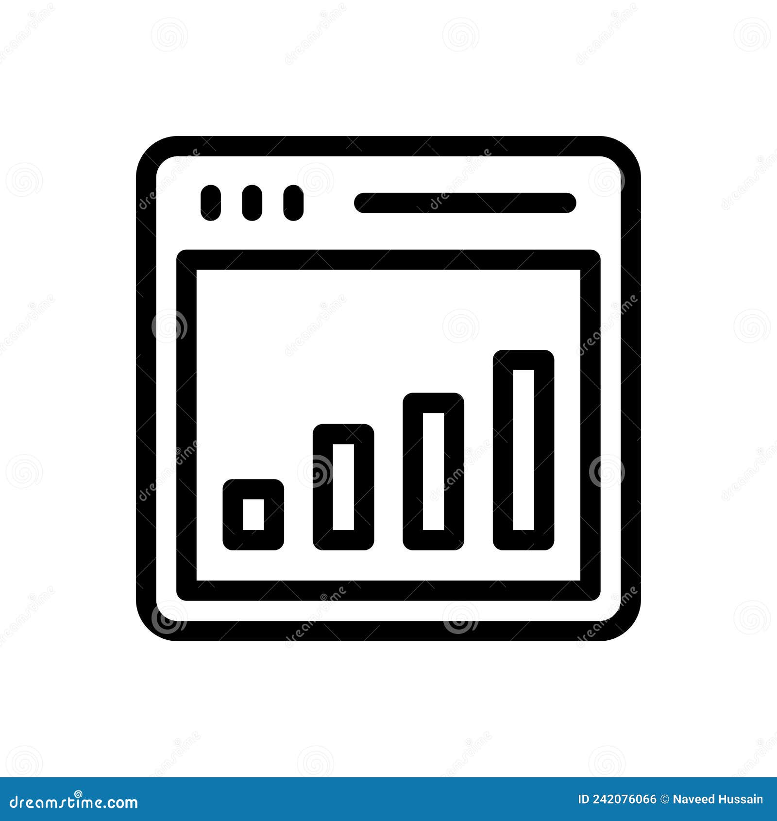 Chart Vector Thin Line Icon Stock Vector - Illustration of currency ...
