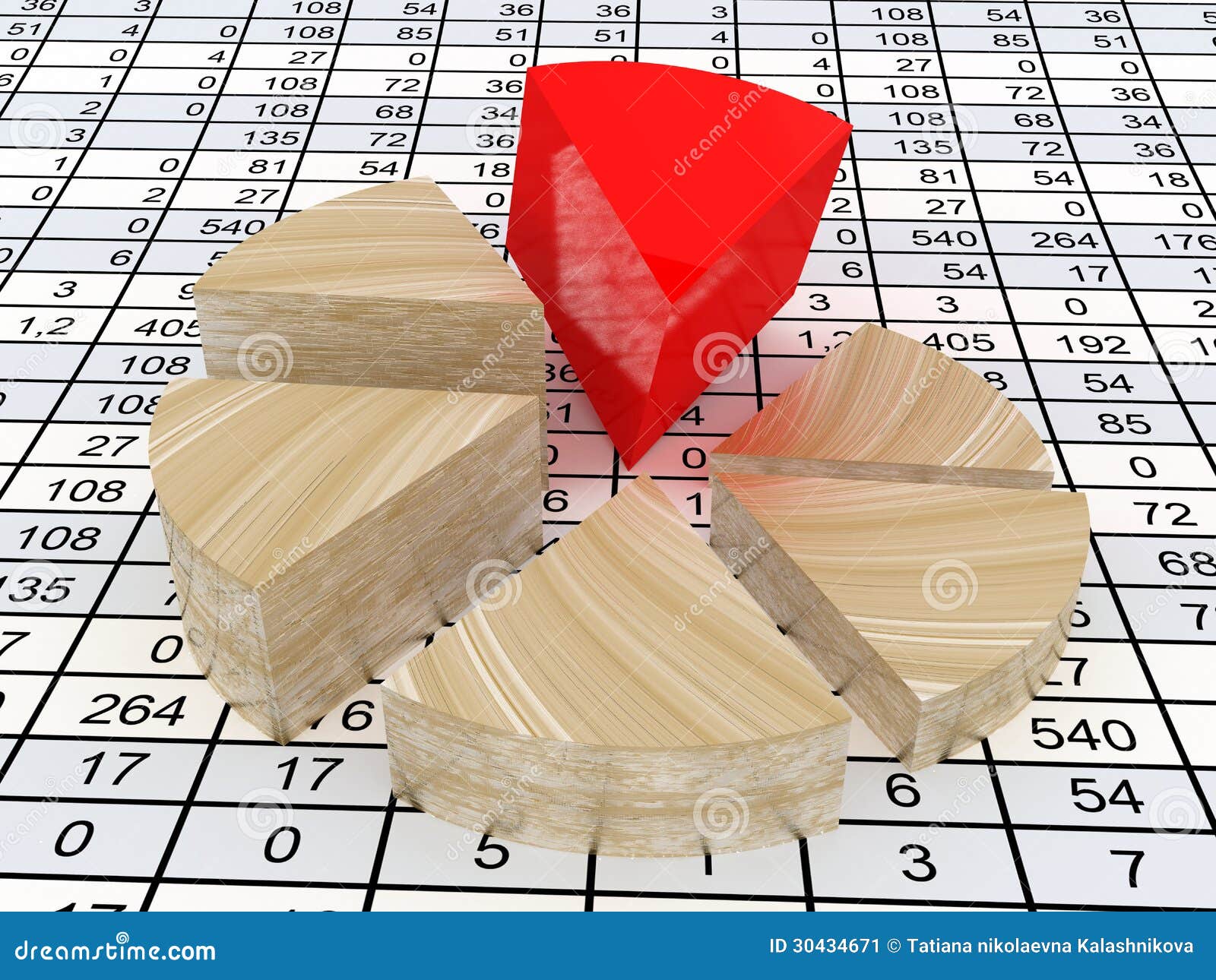 Chart stock illustration. Illustration of percentage - 30434671