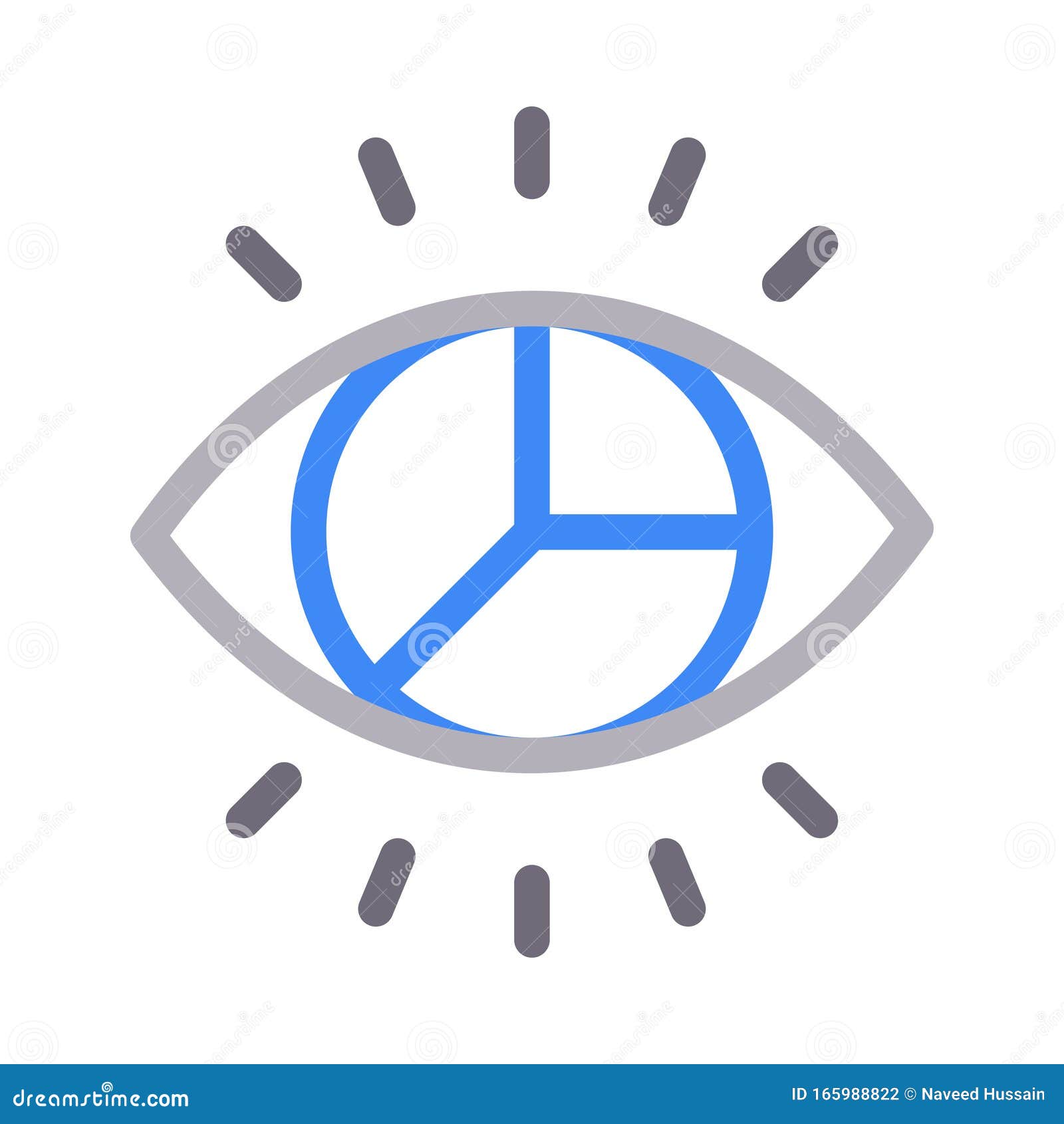 Chart View Vector Color Line Icon Stock Illustration - Illustration of ...