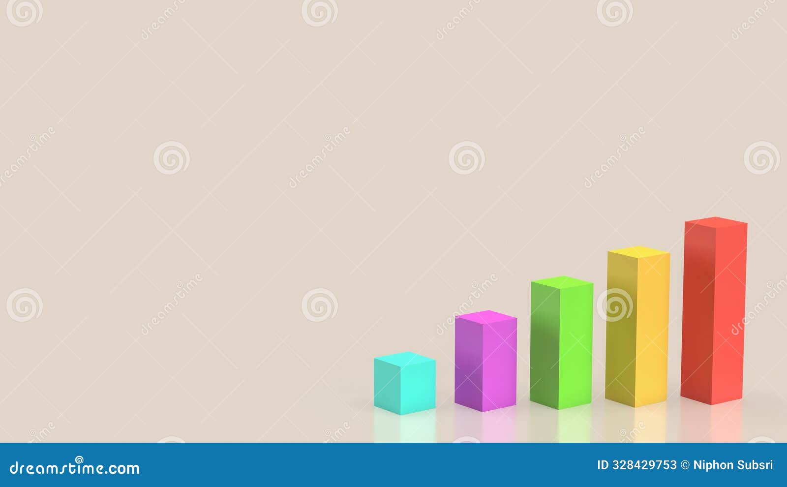 The Chart for Business Concept 3d Rendering Stock Illustration ...