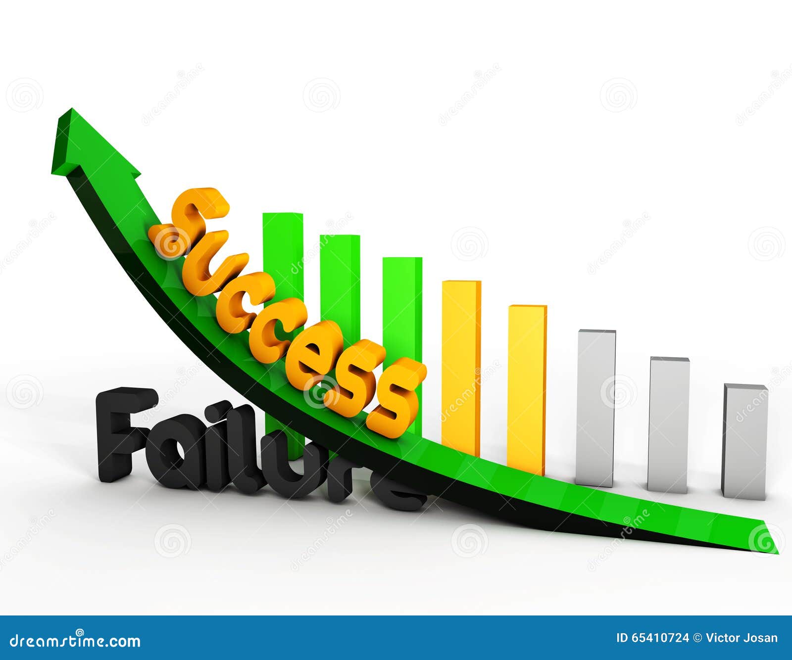 Chart and word success stock illustration. Illustration of quality ...