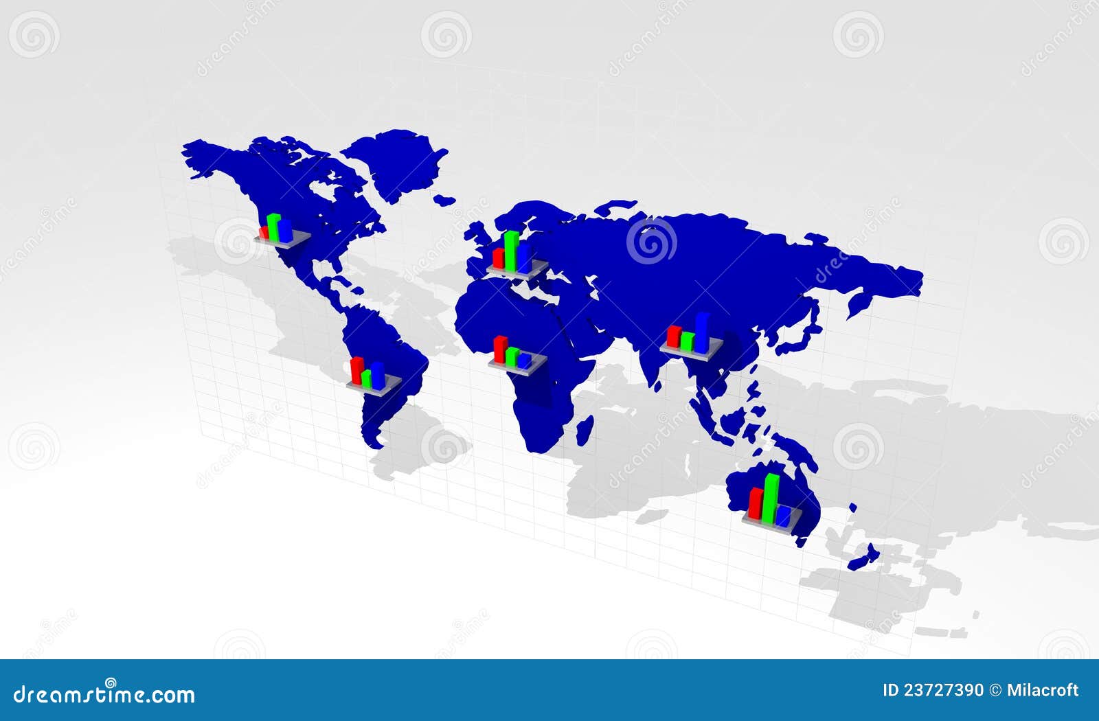 Chart with world map stock illustration. Illustration of blue - 23727390