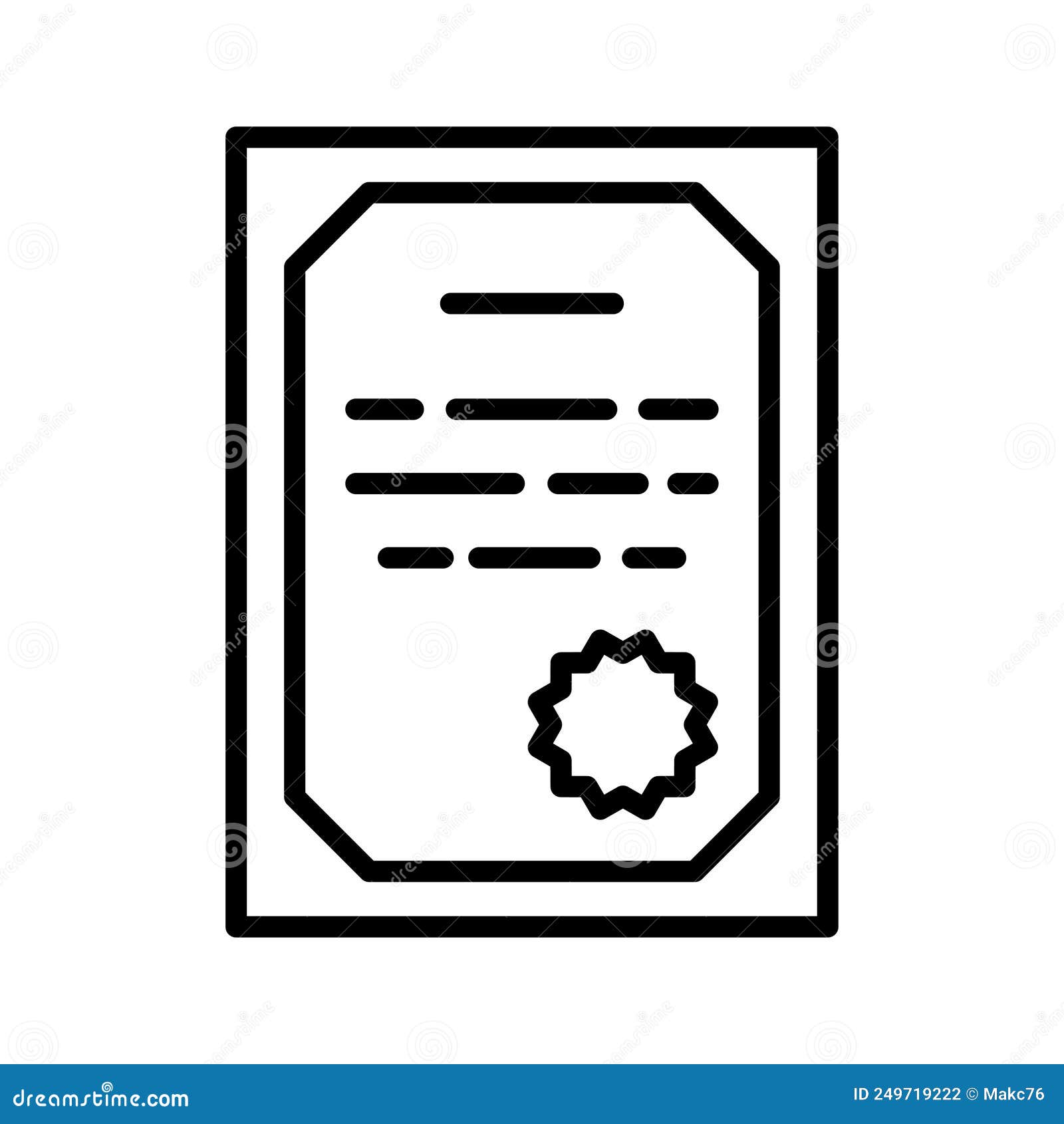 Charter Icon. Pictogram Isolated On A White Background Vector ...