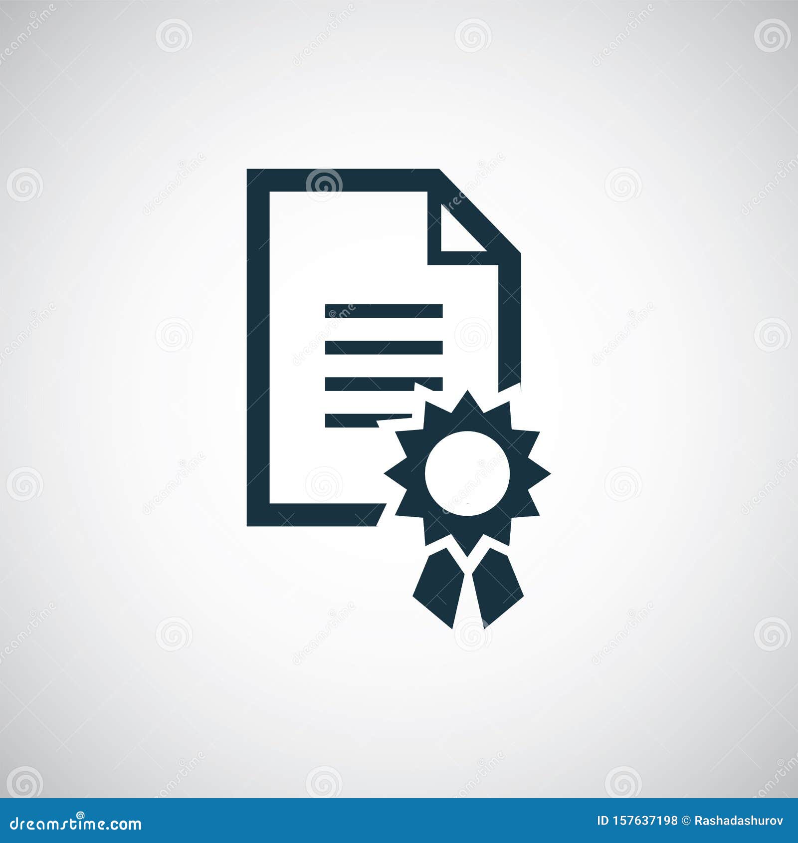 Charter Icon. Certificate Isolated On White Background. Design Elements ...