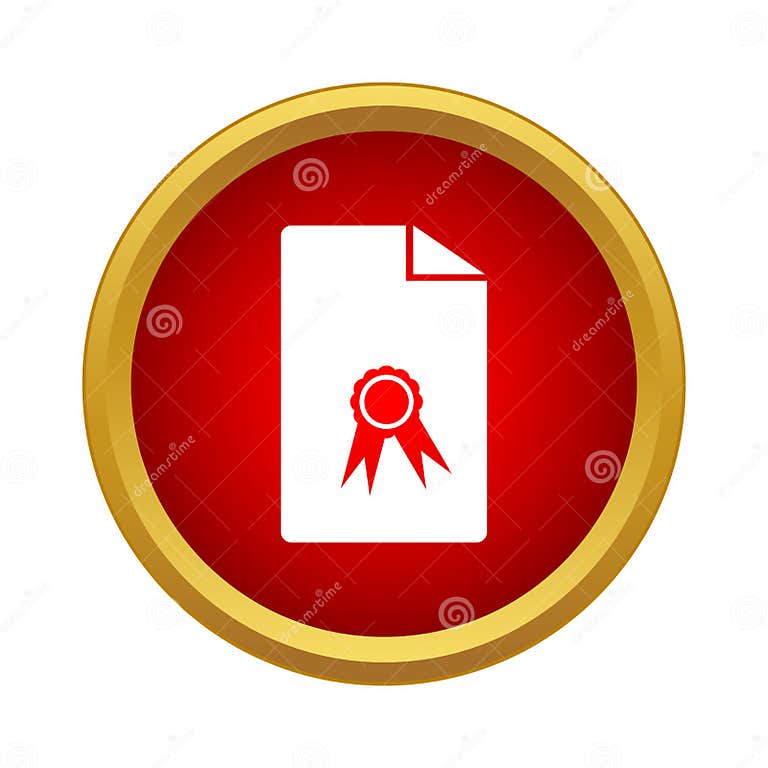 Charter icon, simple style stock illustration. Illustration of abstract ...