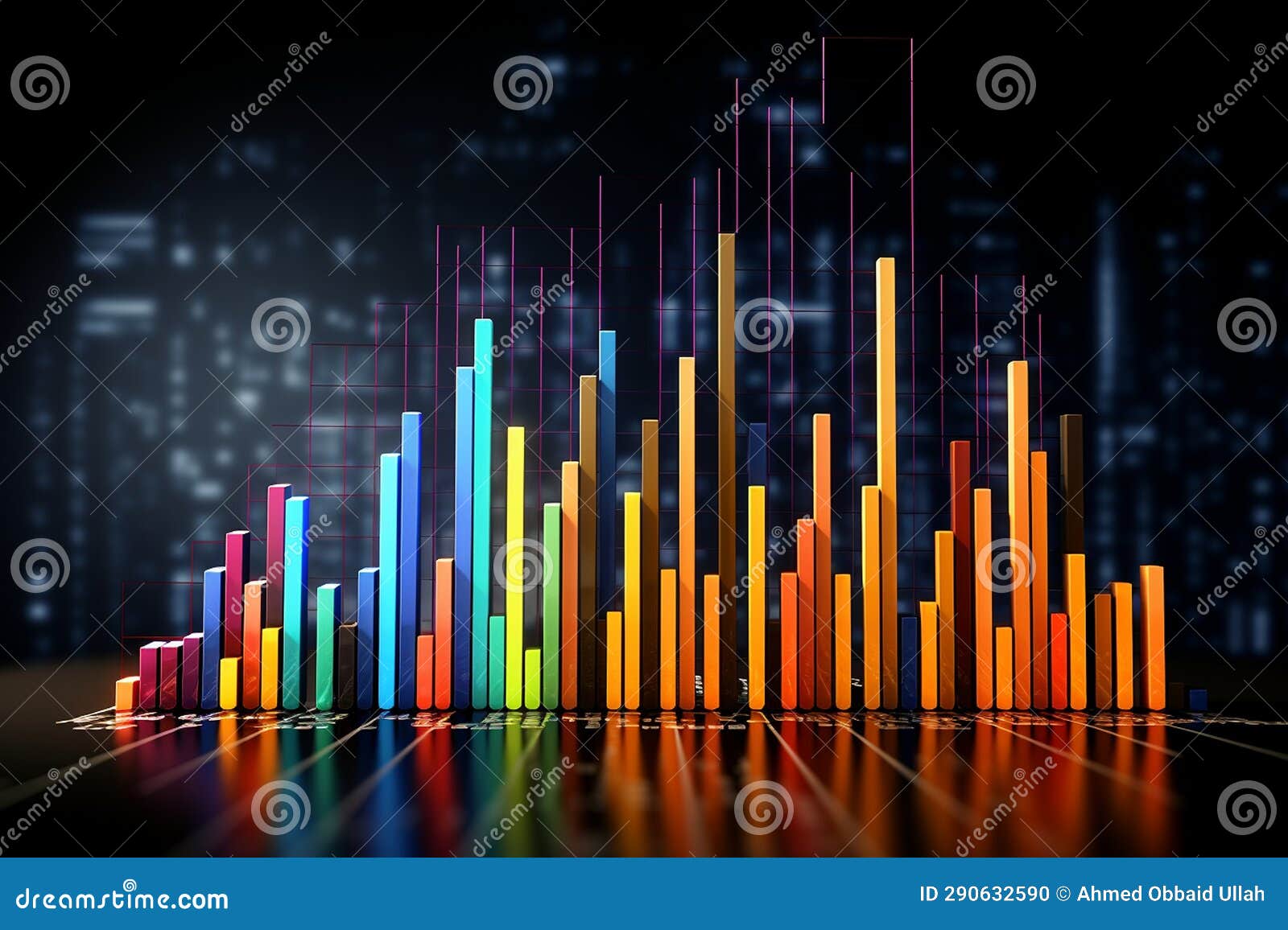 Charting Success in the Stock Market. Generative by Ai Stock Photo ...