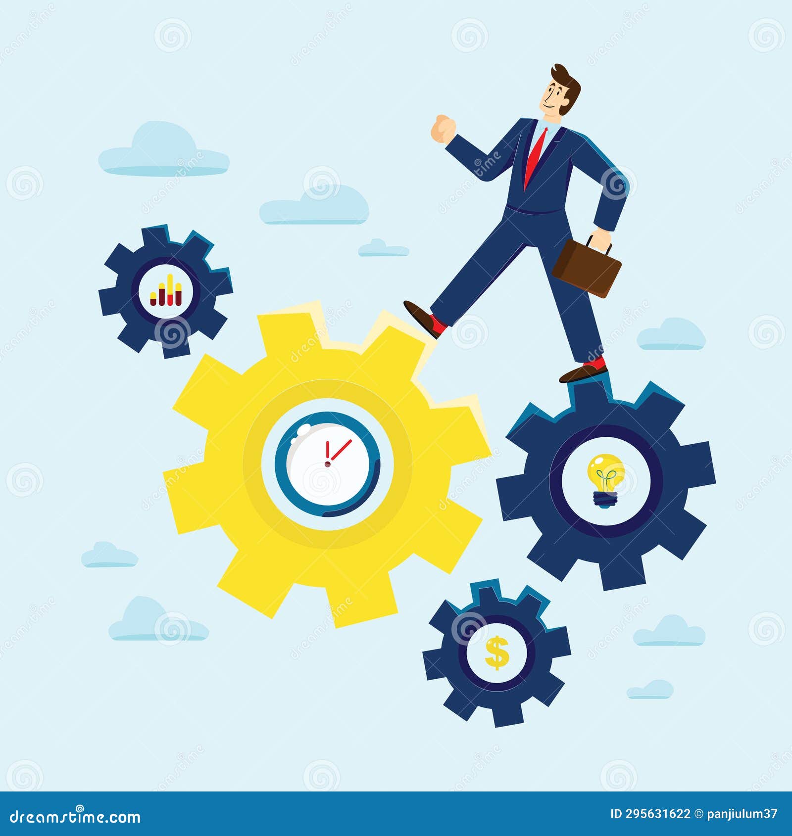 Charting Your Course To Success Business Plan Illustrated Stock Vector ...