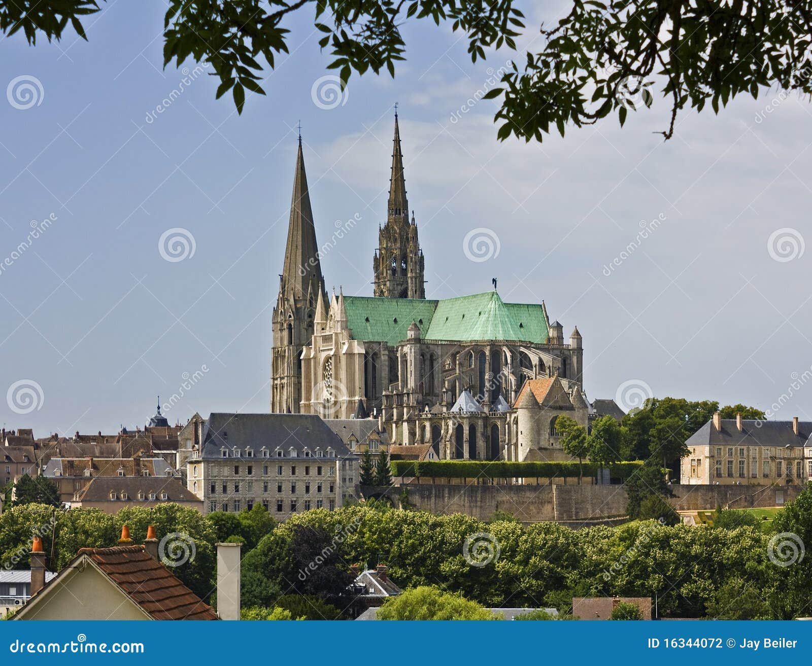 Chartres Cathedral stock photo. Image of gothic, ages - 16344072