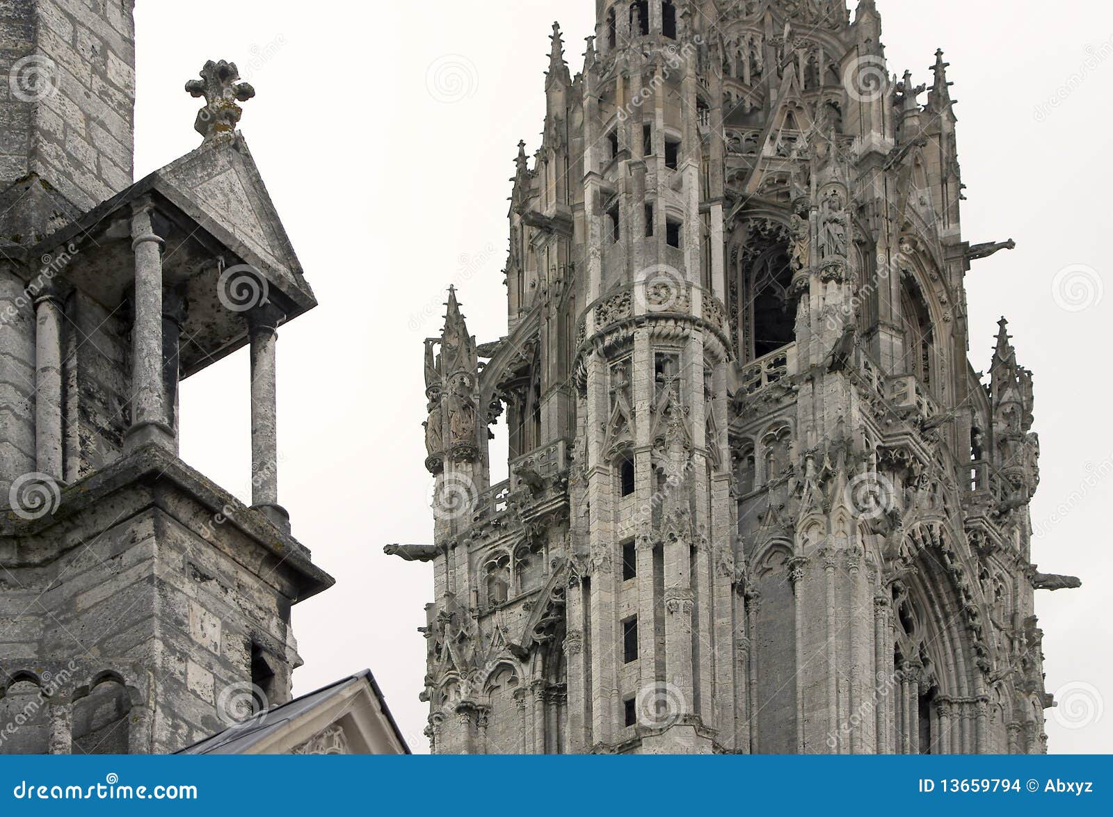 Chartres Cathedral Vaulted Roof And Stained Glass Windows Royalty-Free ...