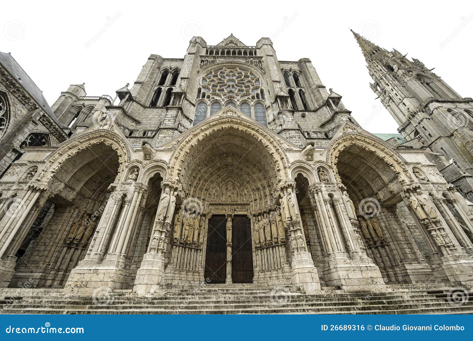 Fachada Oeste De La Catedral De Chartres La Catedral De Chartres