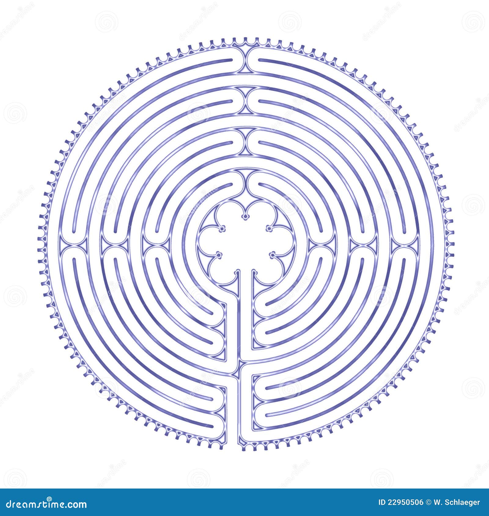 Chartres-Labyrinth-Harmonie Stock Abbildung - Illustration von garten ...