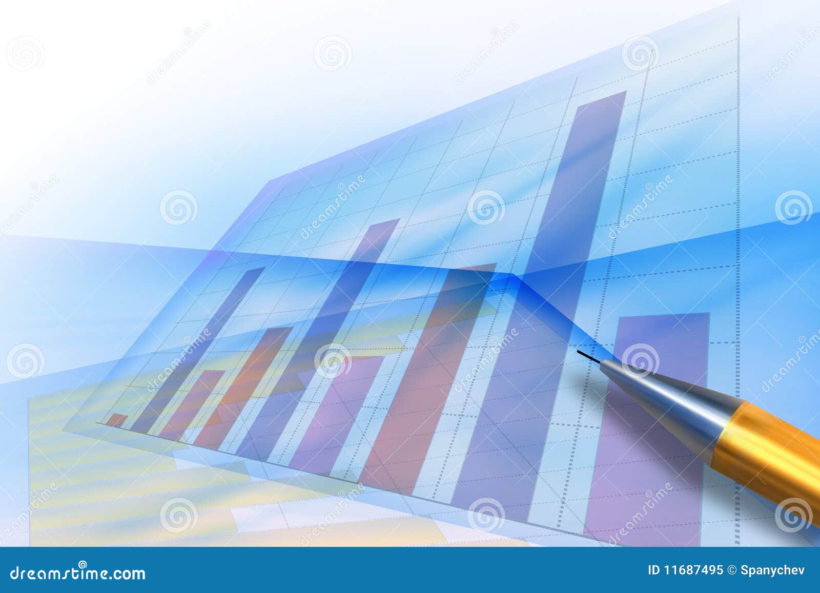 Charts Abstract Background Royalty Free Stock Photo - Image: 11687495