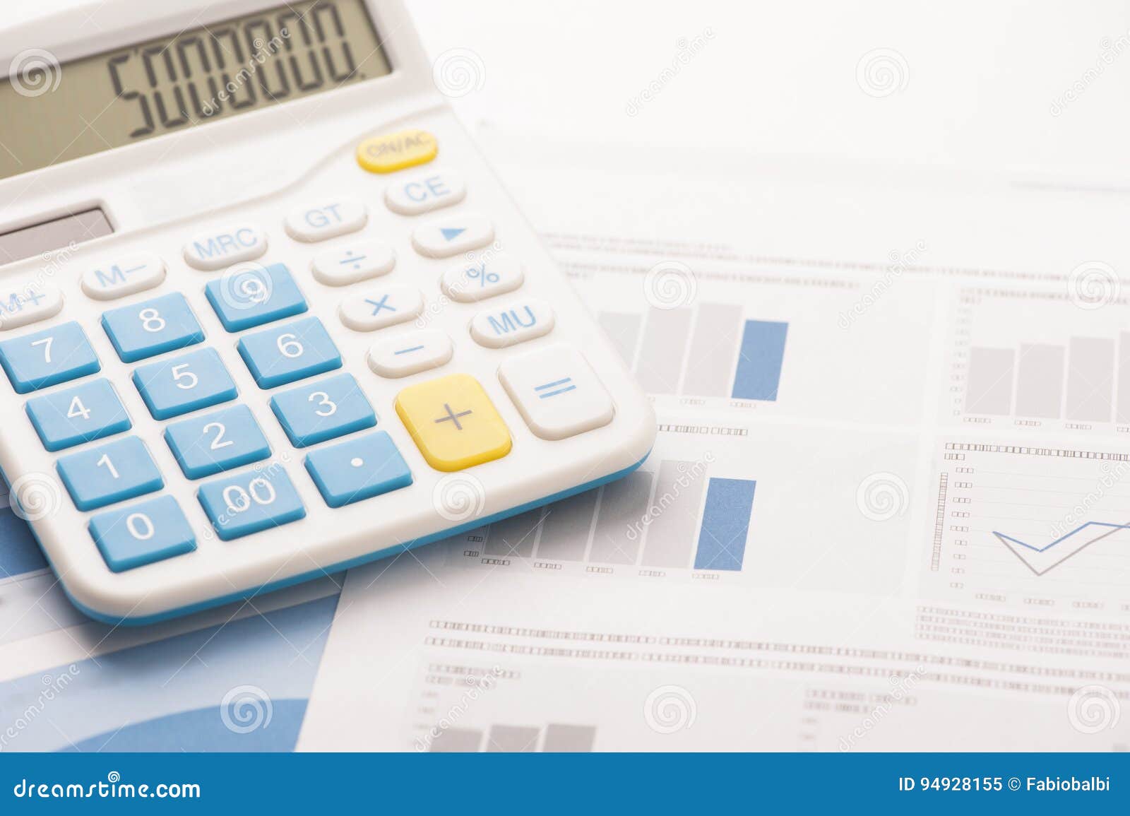Charts and calclulator stock image. Image of calculator - 94928155