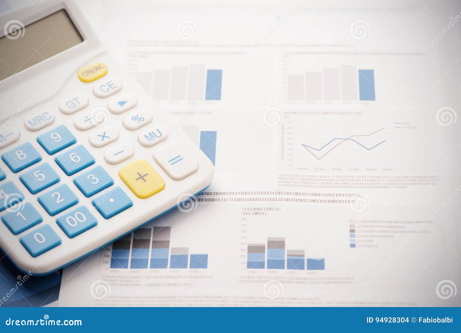 Charts and calclulator stock photo. Image of data, calclulator - 94928304