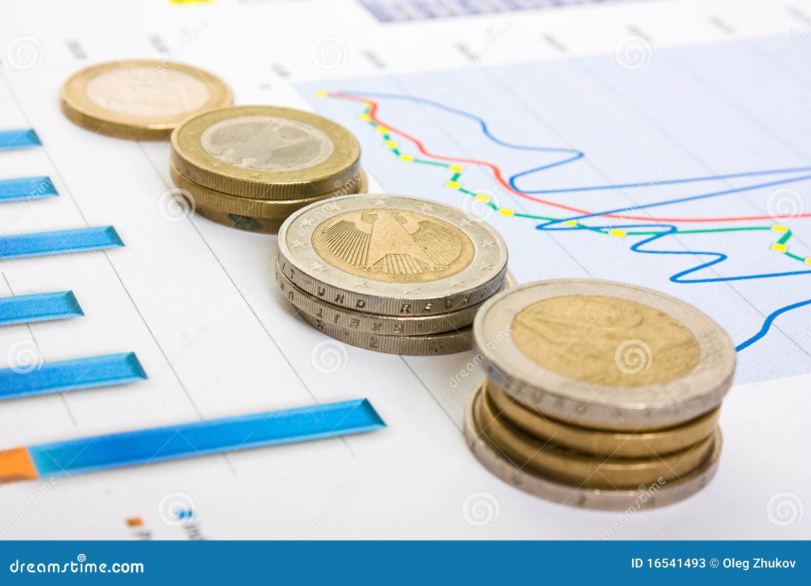 Charts and coins stock image. Image of charts, coins - 16541493