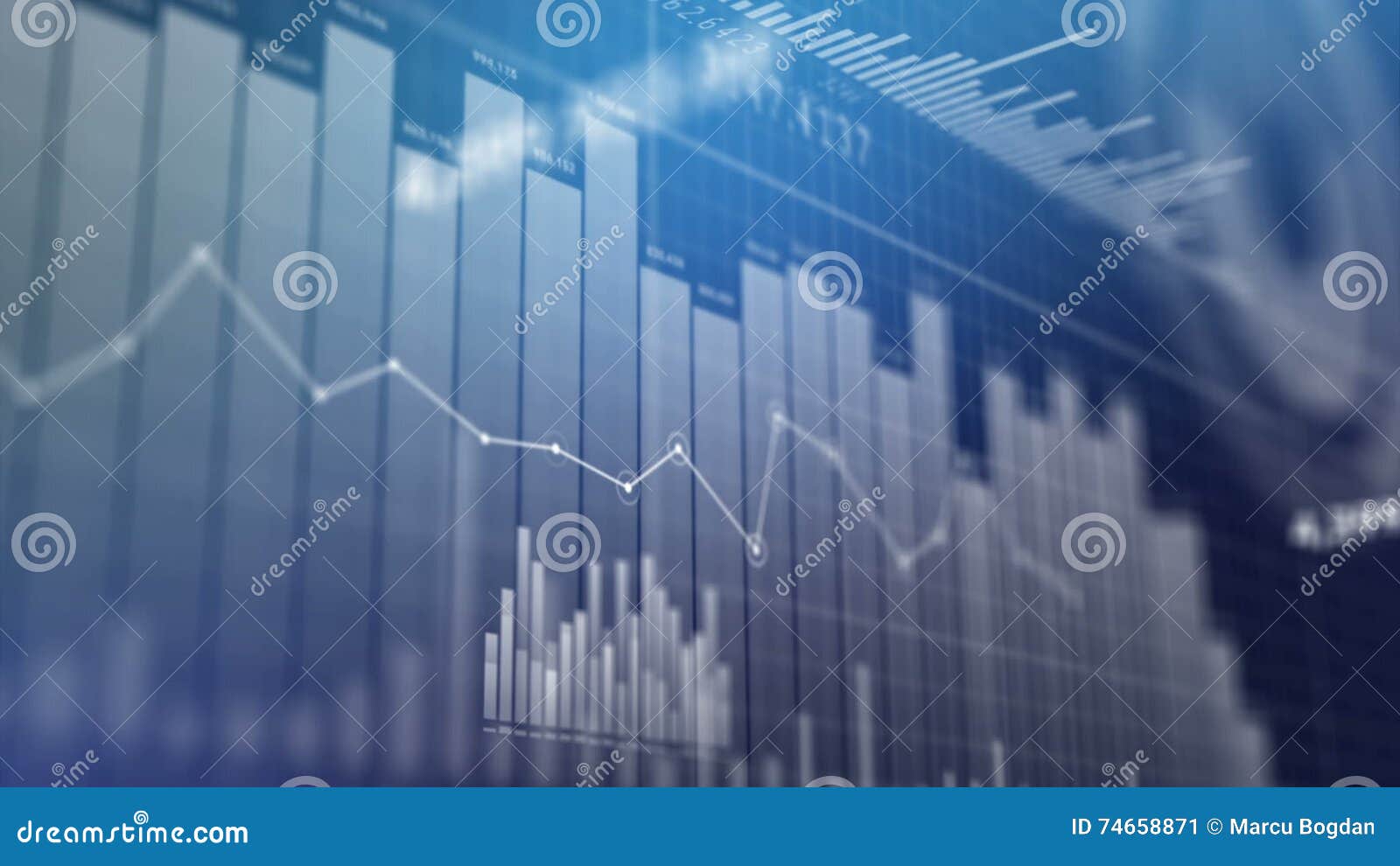 Charts, Data and Bar Graphs. Stock Video - Video of computer, future ...