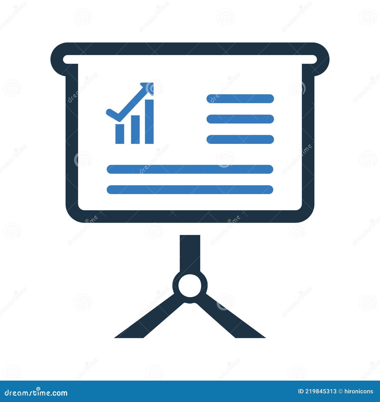 Charts, Diagram, Presentation, Report Icon. Editable Vector Isolated on ...