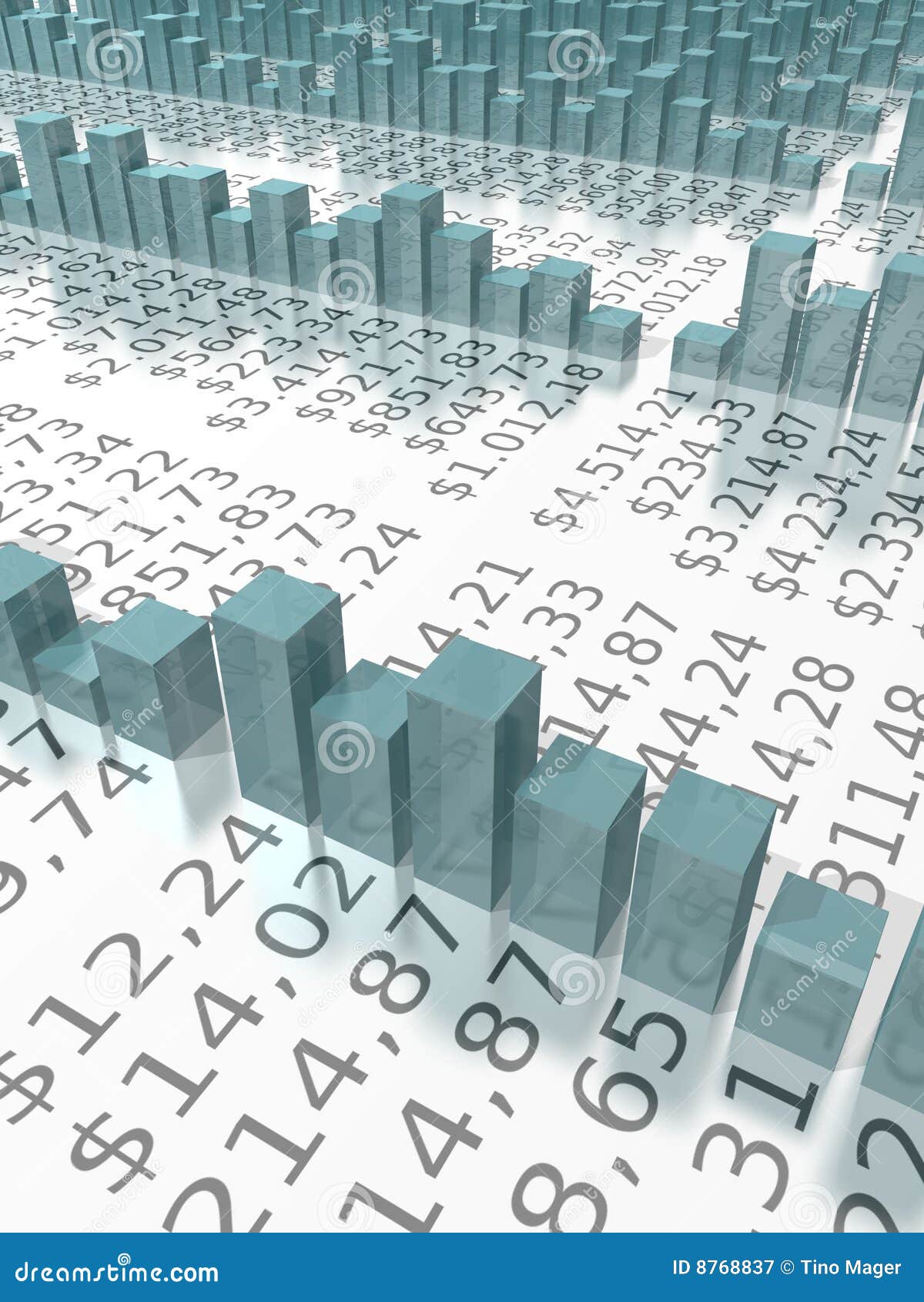 Charts on Dollar Report Background Stock Illustration - Illustration of ...