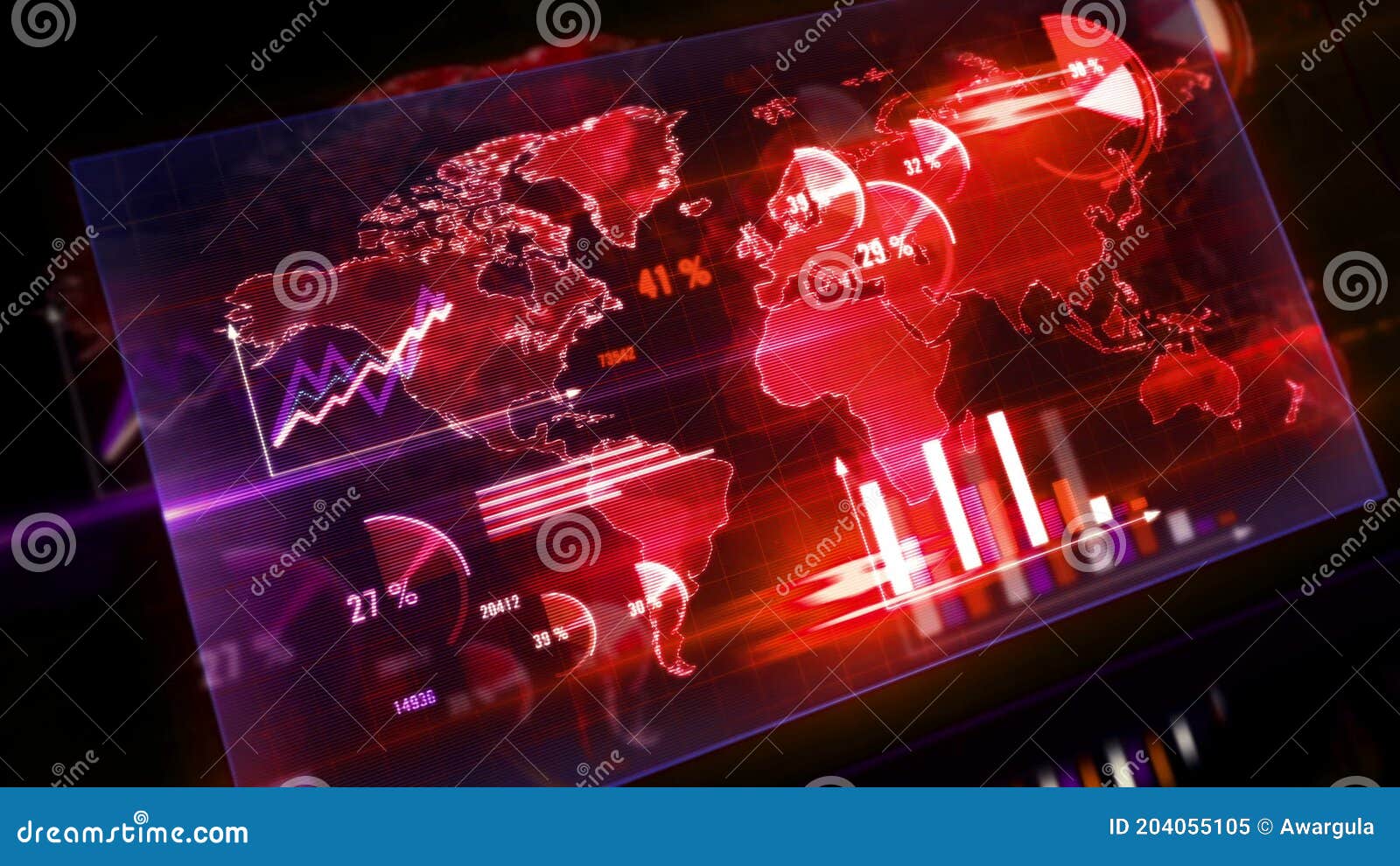 Charts and Graphs on Display Screen Stock Video - Video of strategy ...