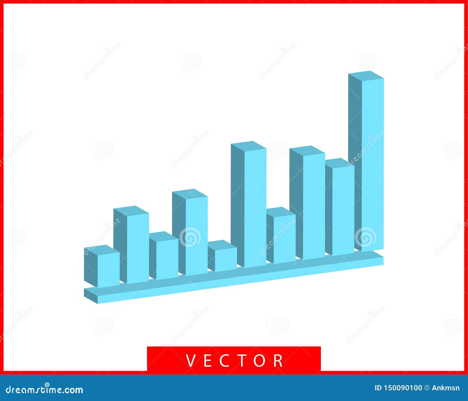 Charts and Graphs Vector. Diagram Icon Template Stock Vector ...