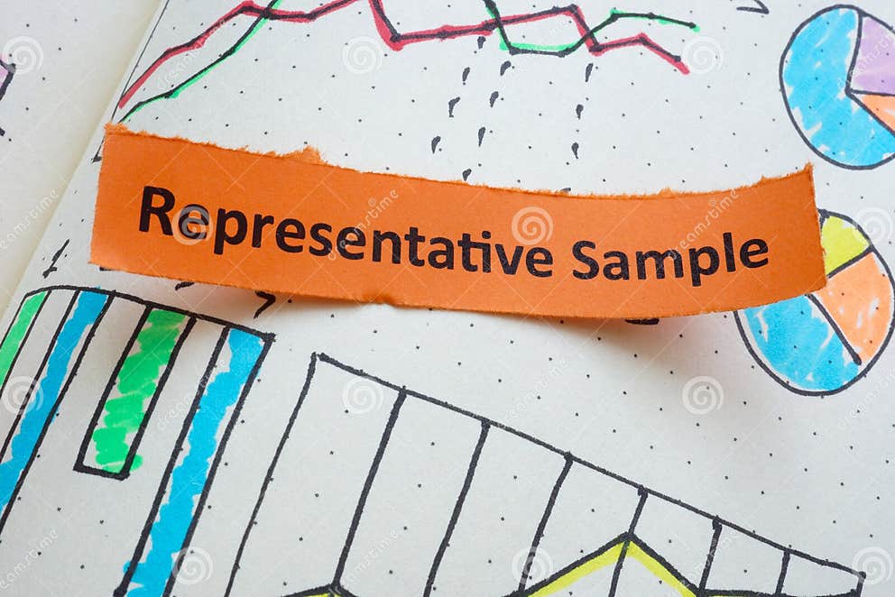 Charts and Representative Sample Label Symbolizing Data Analysis. Stock ...
