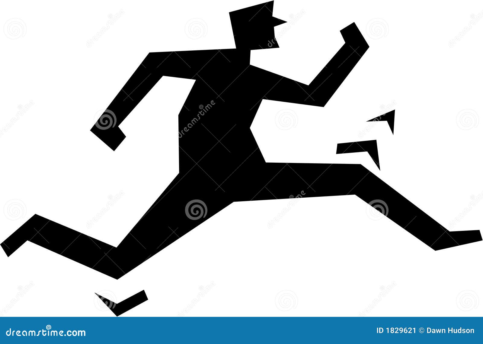 The chase stock illustration. Illustration of male, sport - 1829621