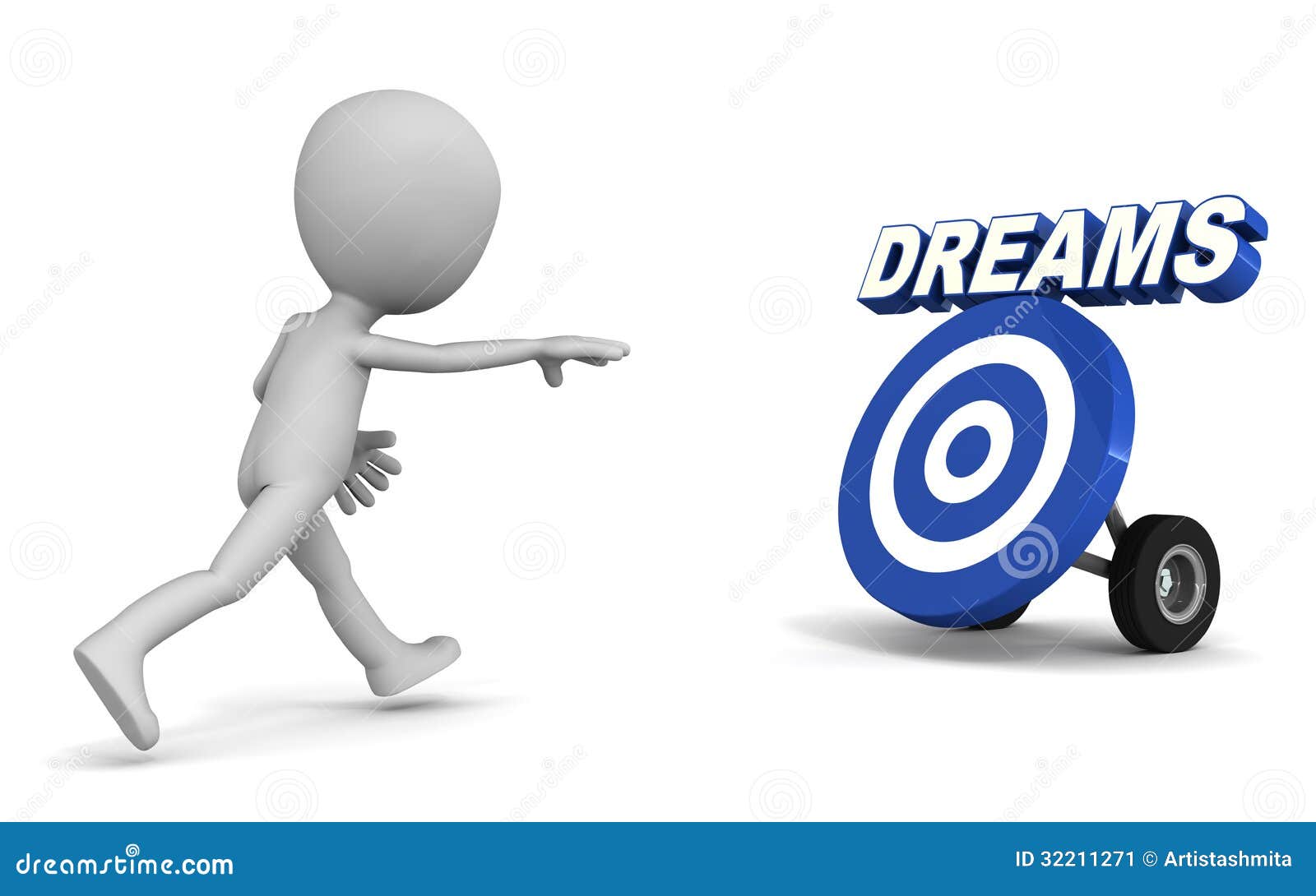 Chasing dreams stock illustration. Illustration of aspiration - 32211271