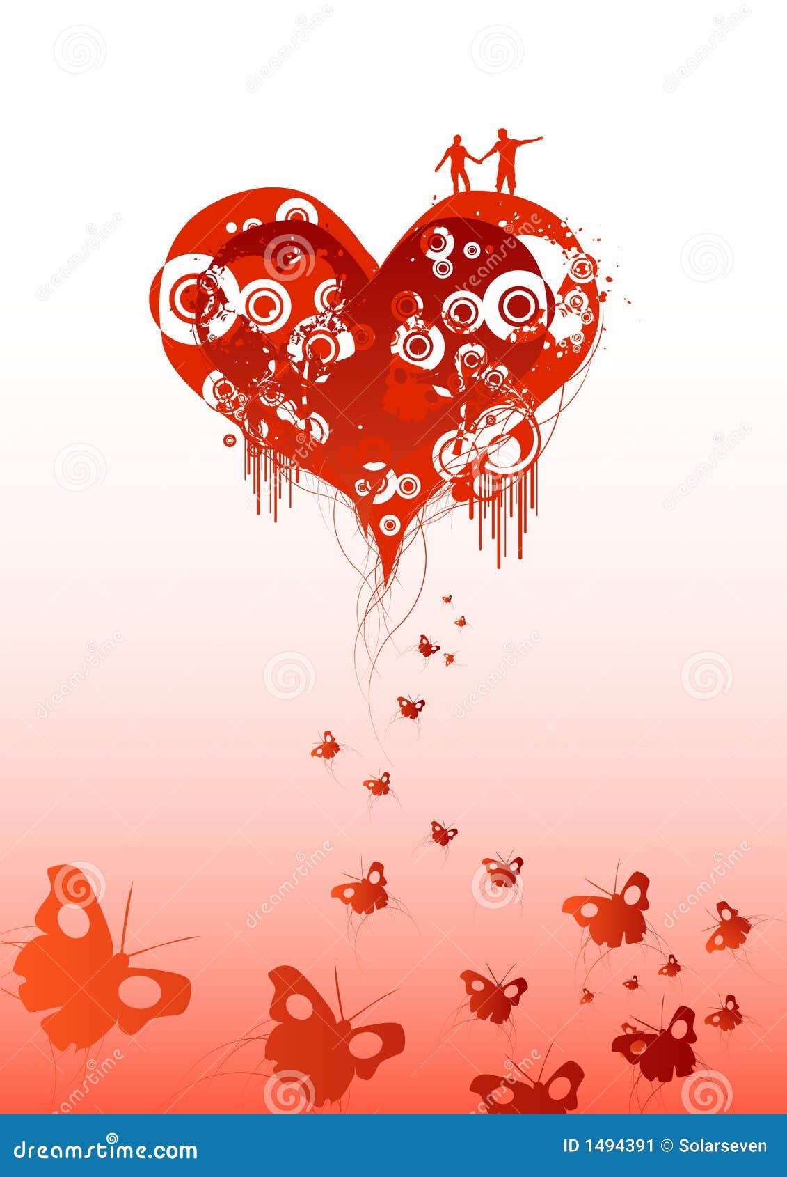 Chasing Love stock vector. Illustration of happy, fashion - 1494391