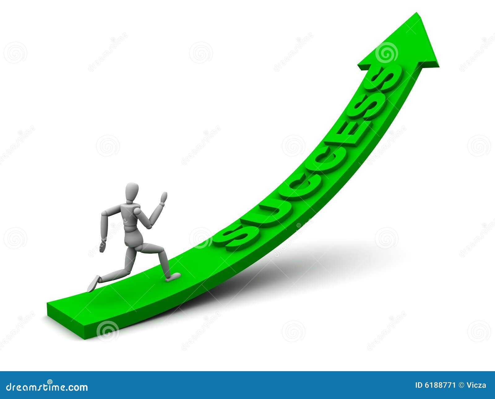 Chasing success stock illustration. Illustration of successful - 6188771